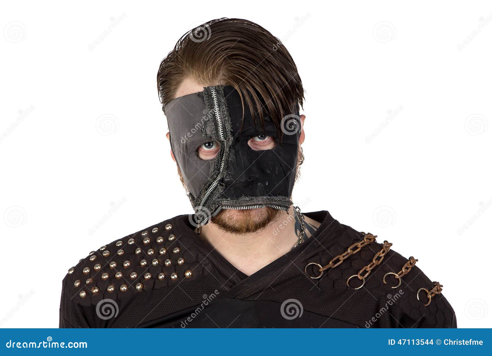 Photo of the Angry Man in Mask Stock Photo - Image of background ...