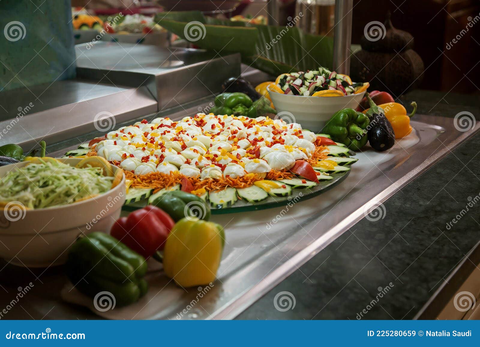 Photo of Assorted Salads on the Buffet at the Hotel Stock Image - Image ...