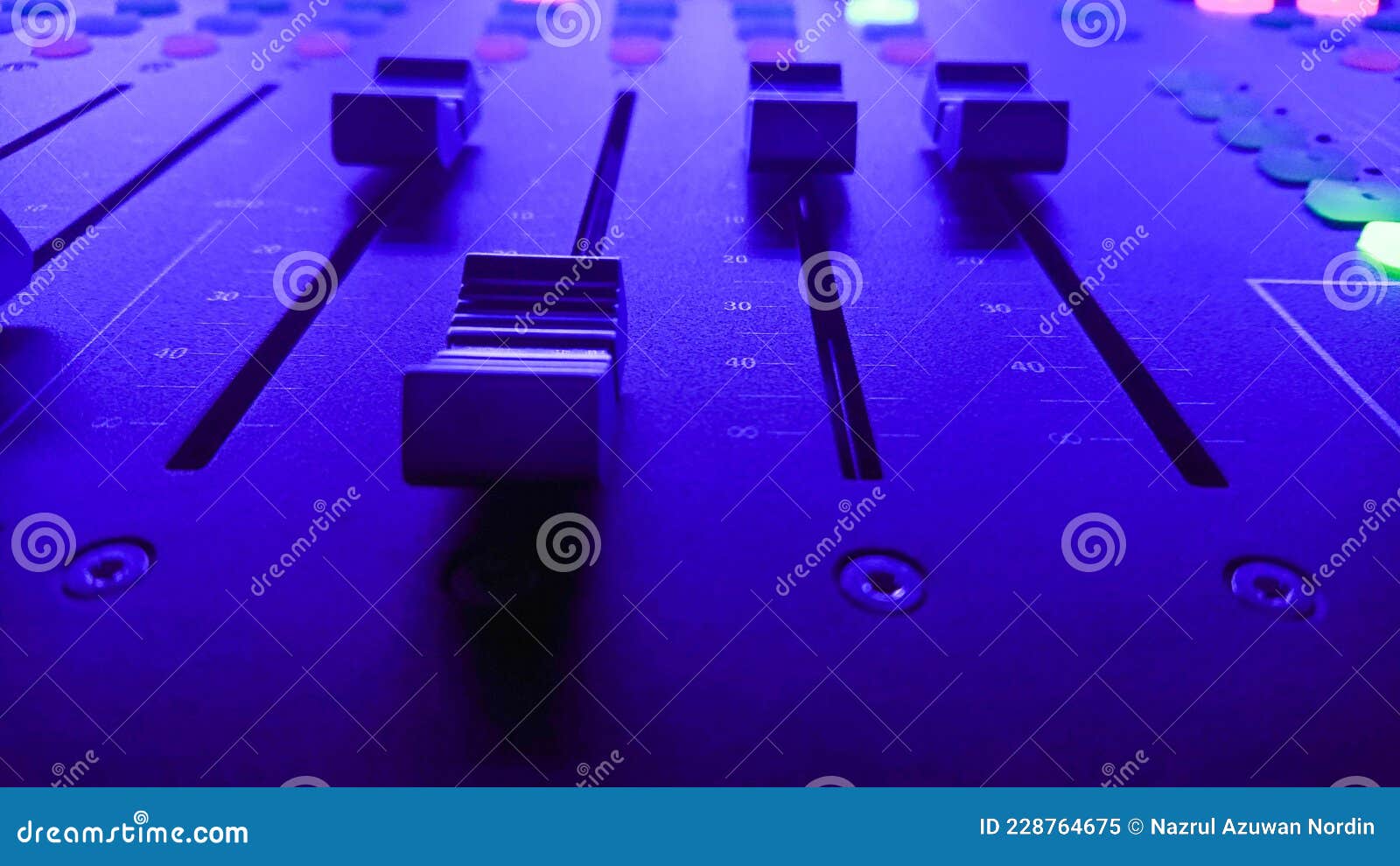 Photo of Audio Mixer Button Stock Image - Image of mixer, audio: 228764675