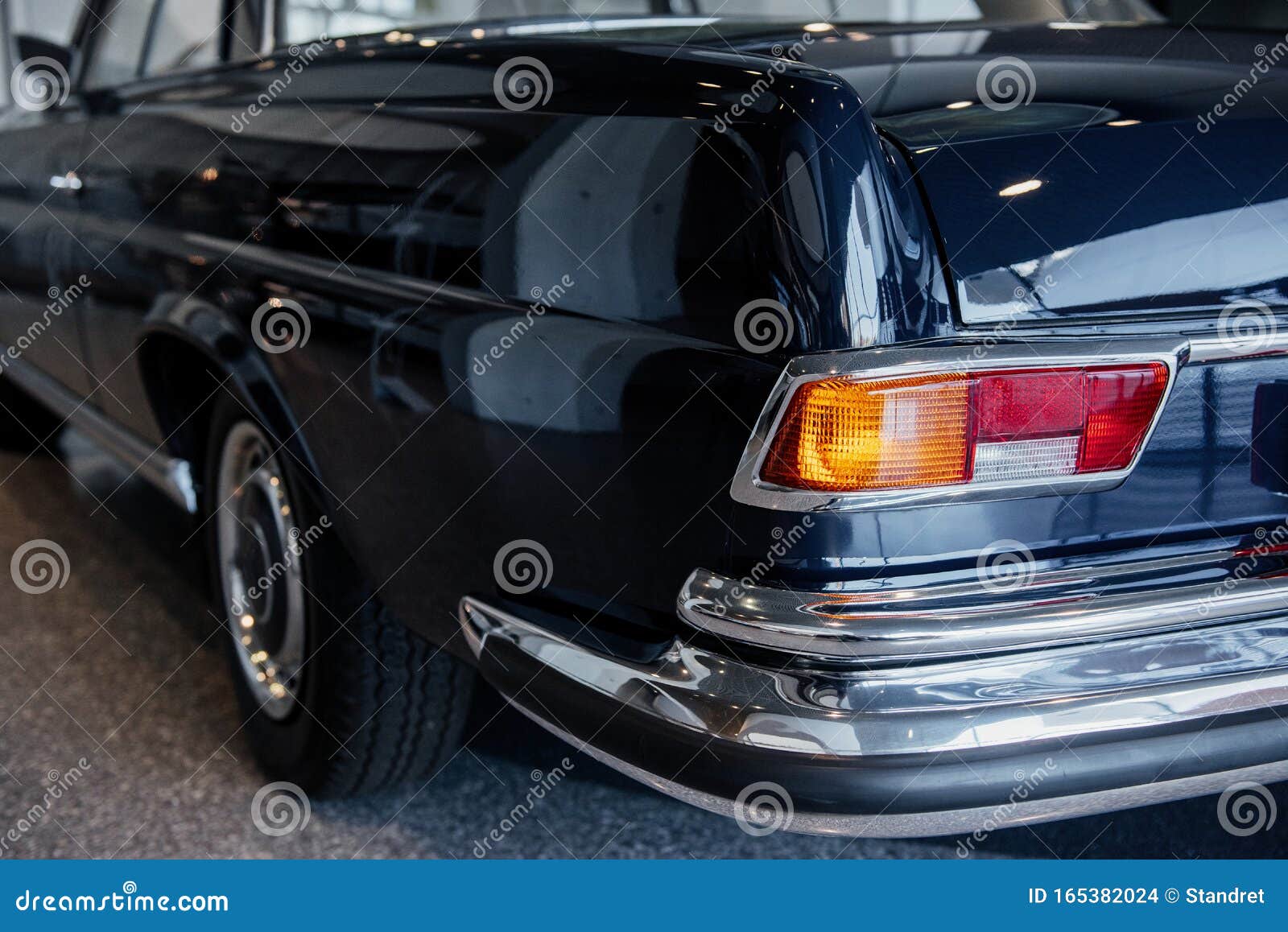 Photo of the Back and Left Side of Black Polished Car at Automobile ...