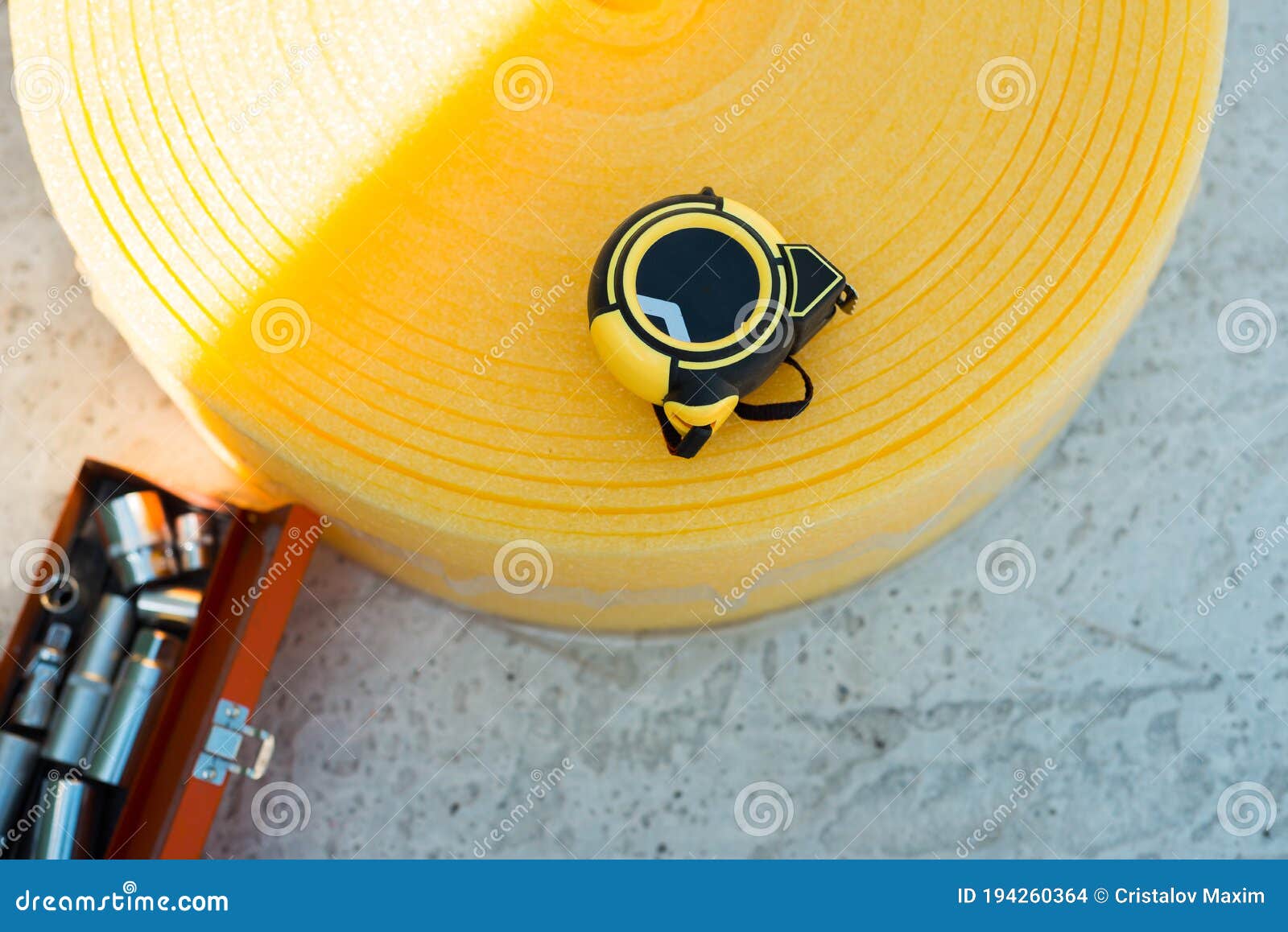 Photo Background of Construction Tools, Ready for Isolation Work Stock ...