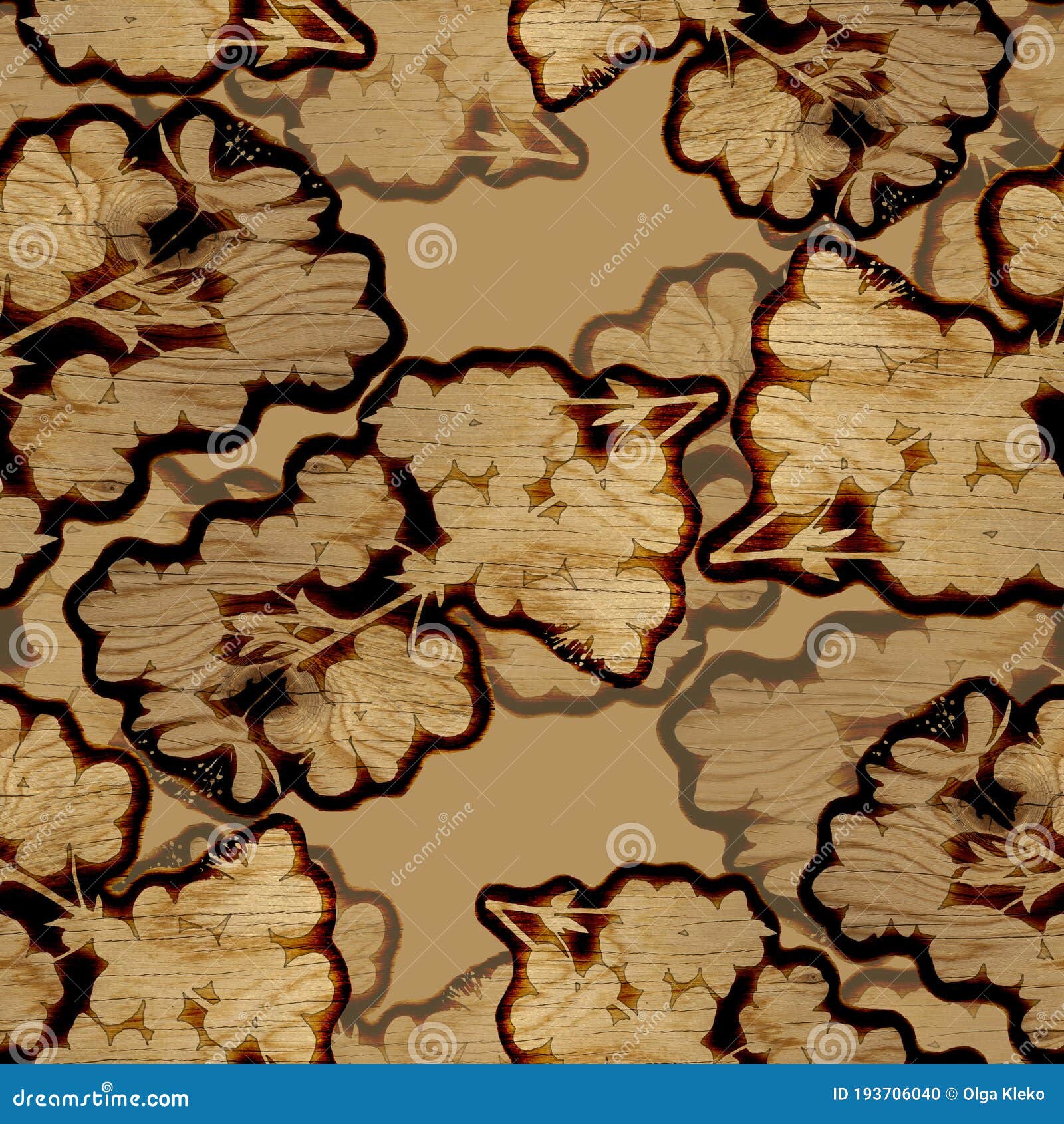 Photo Background Timber with Flowers on Beige Background. Stock ...