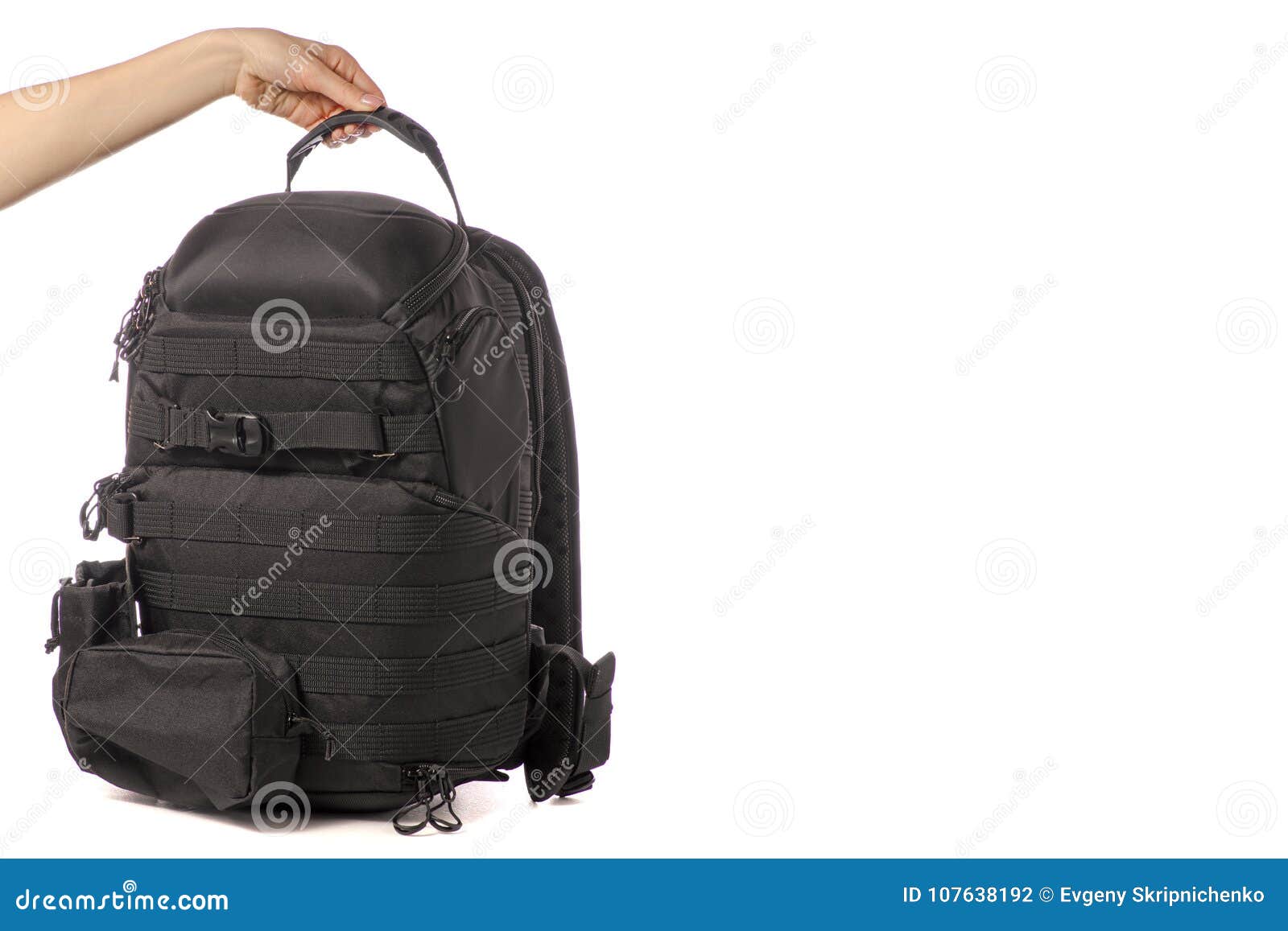 Photo of a Backpack in Hand Stock Photo - Image of hiking, backpacker ...