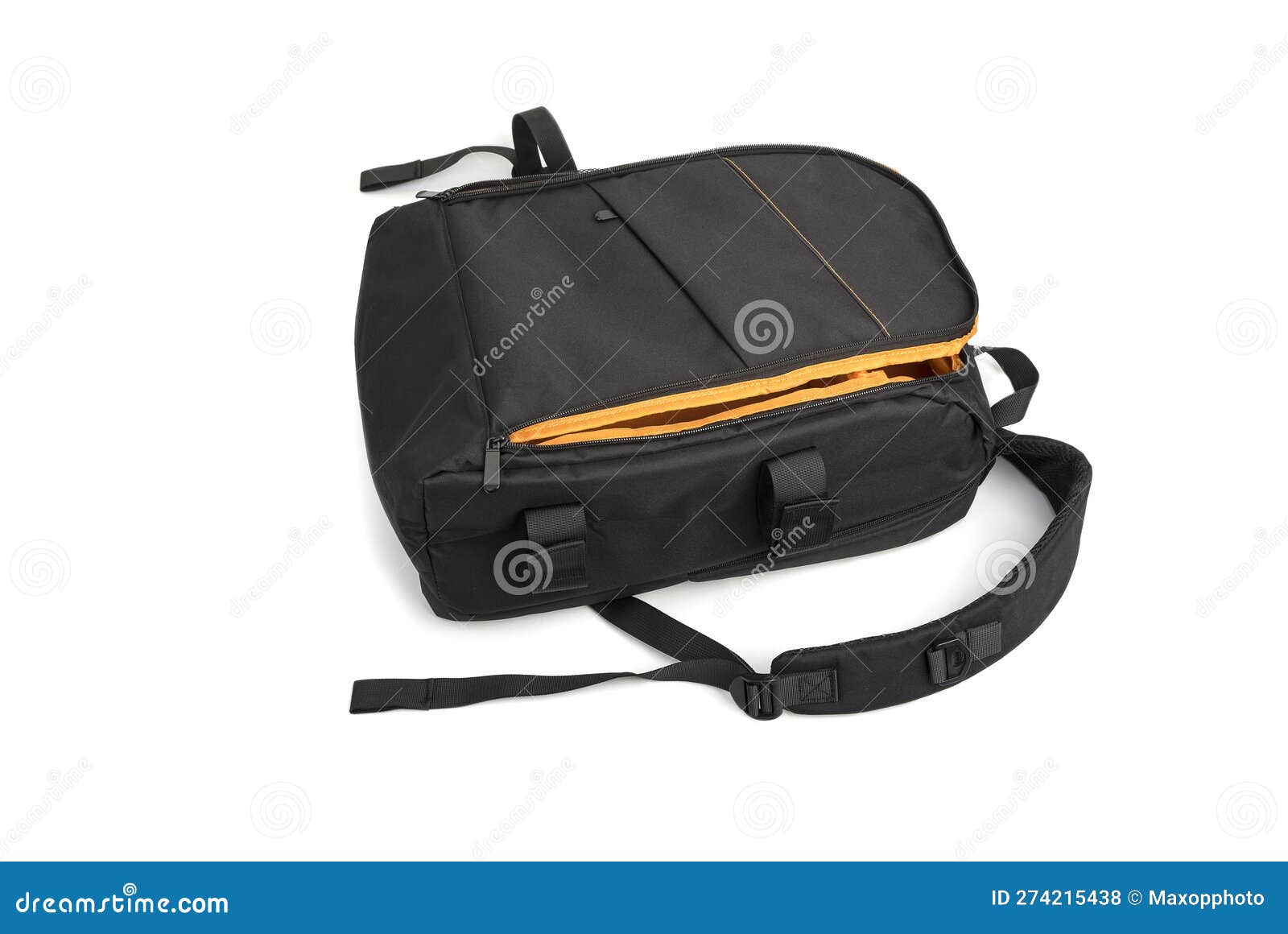 Photo Bag for Cameras Lens and Tripod on a White Stock Photo - Image of ...