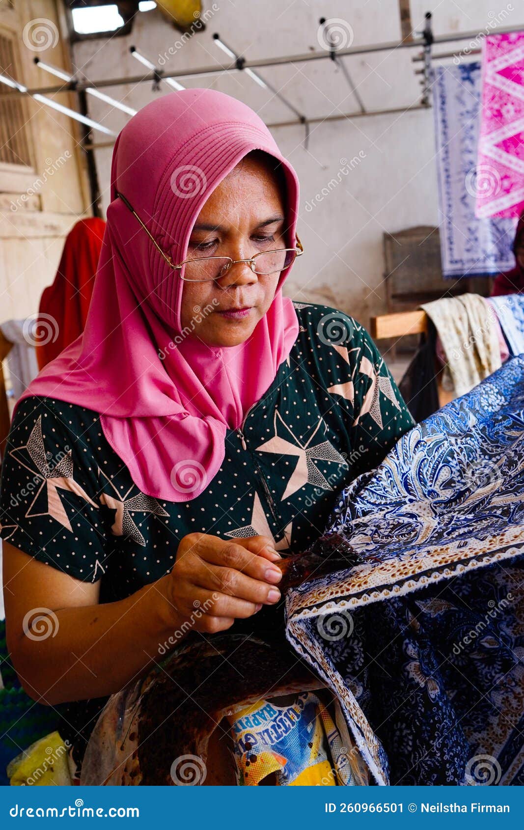 November 5, 2022 Batik Painting Process in Lasem, Central Java ...