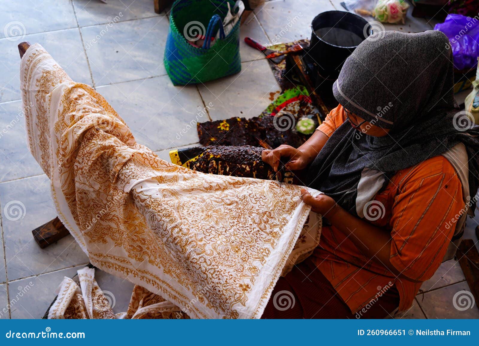 November 5, 2022 Batik Painting Process in Lasem, Central Java ...