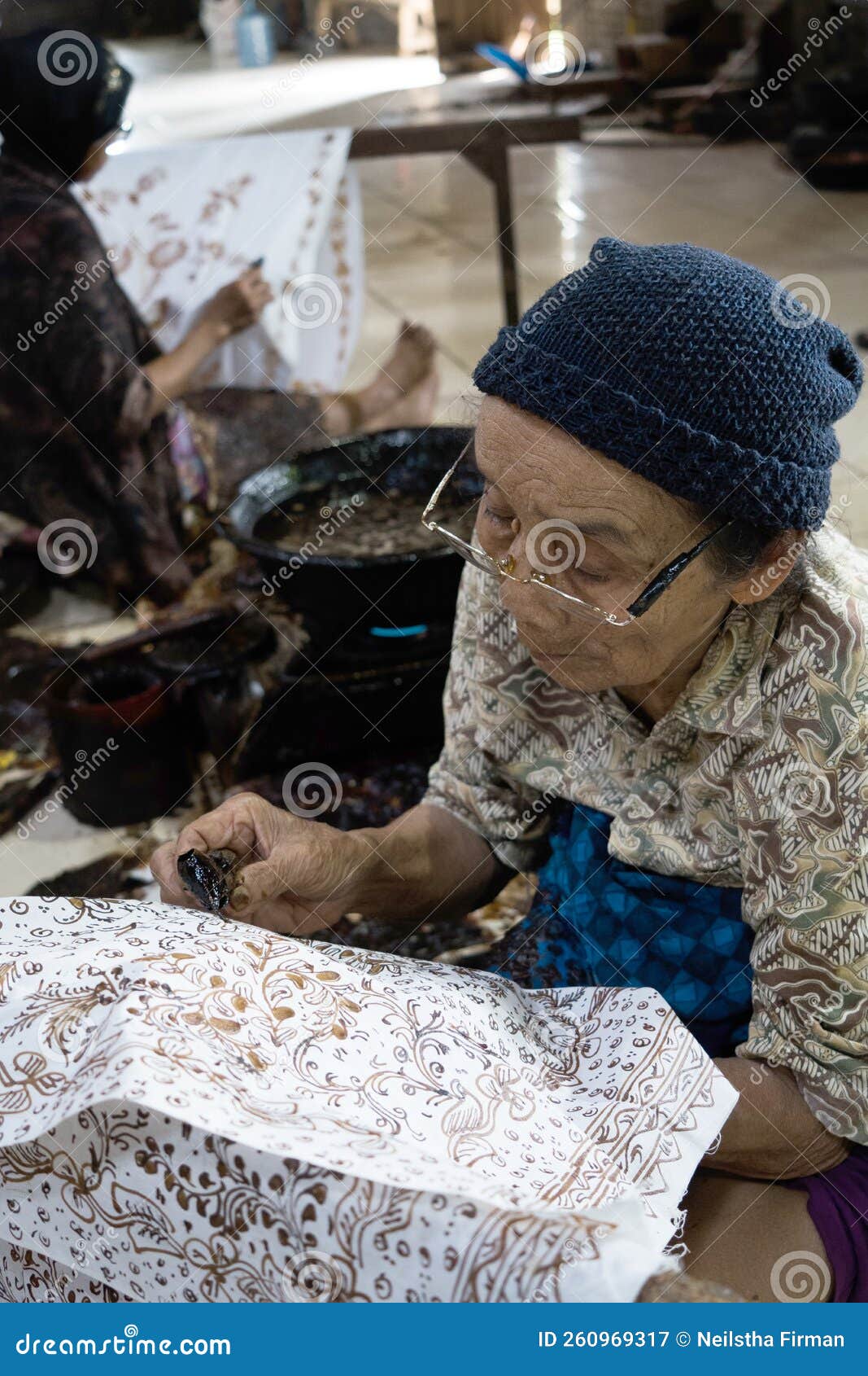 November 5, 2022 Batik Painting Process in Lasem, Central Java ...