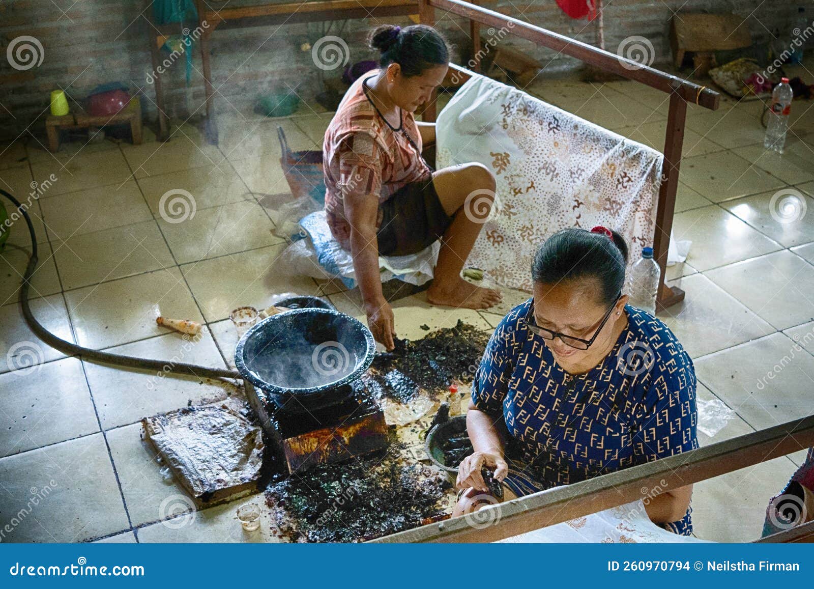 November 5, 2022 Batik Painting Process in Lasem, Central Java ...