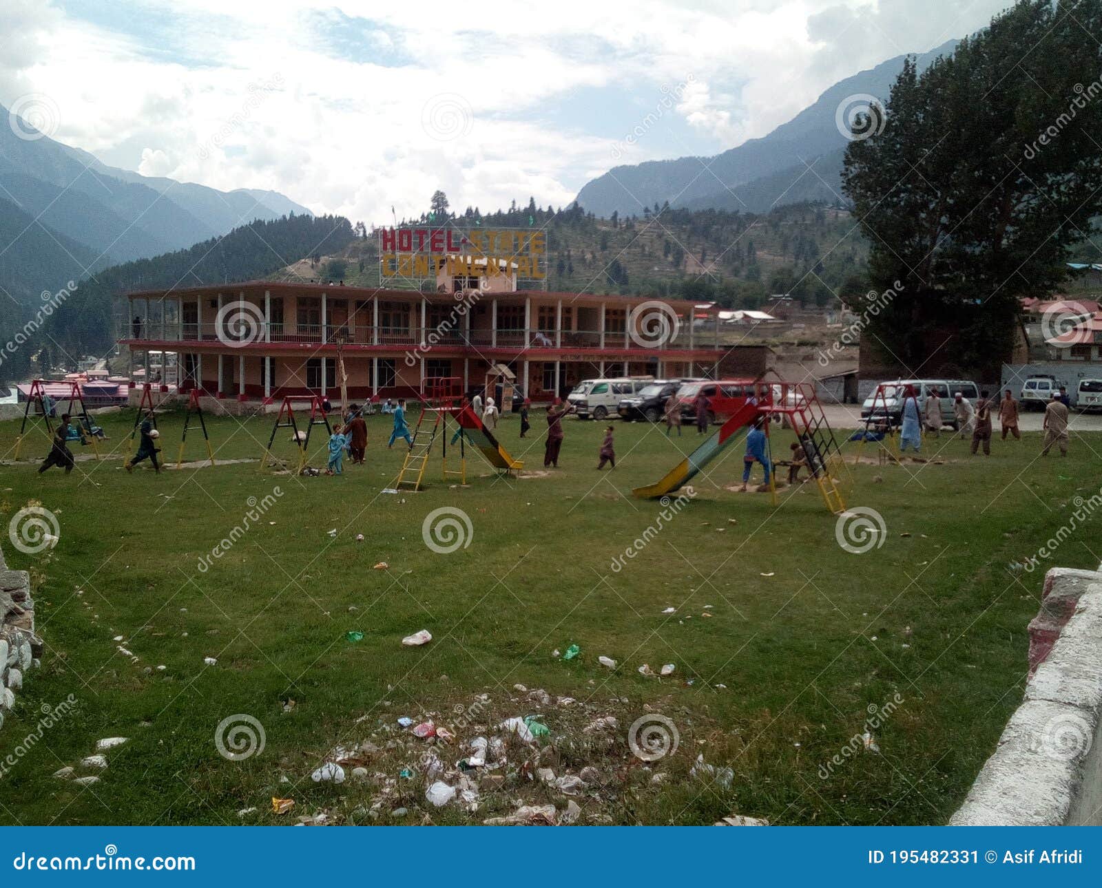 Photo of a Beautiful Greenery Environment with People Editorial Photo ...