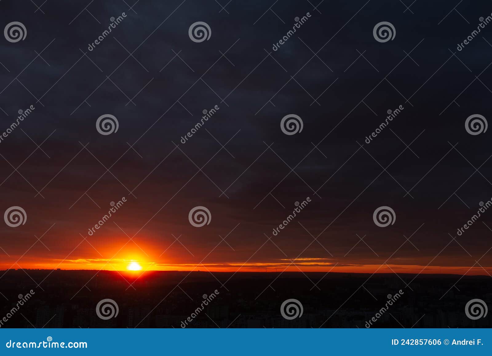 Photo of Beautiful Landscape Sunset View, from the Window. Stock Photo ...
