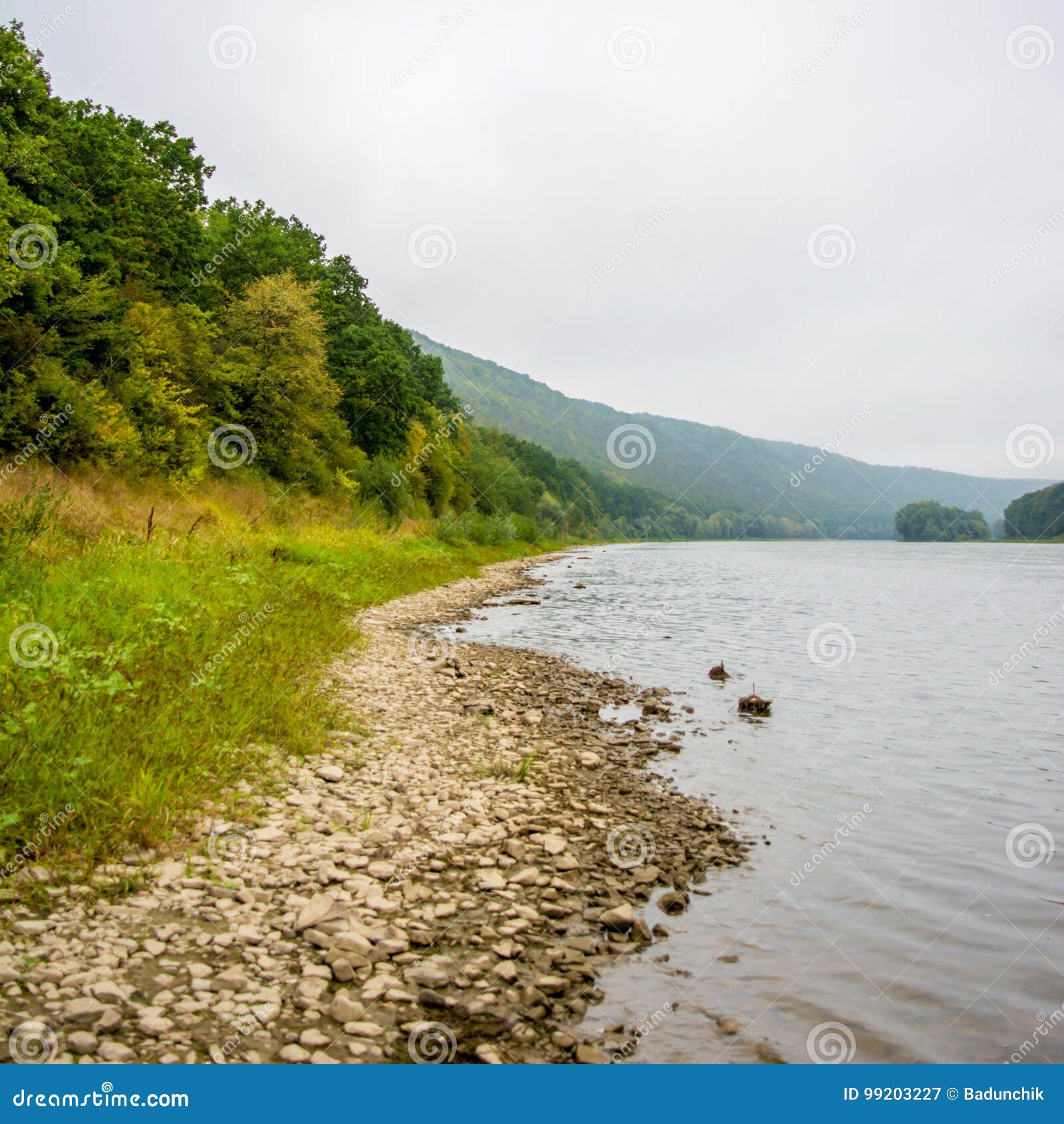 Photo of Big River, View from Beach Stock Image - Image of blue, blyde ...