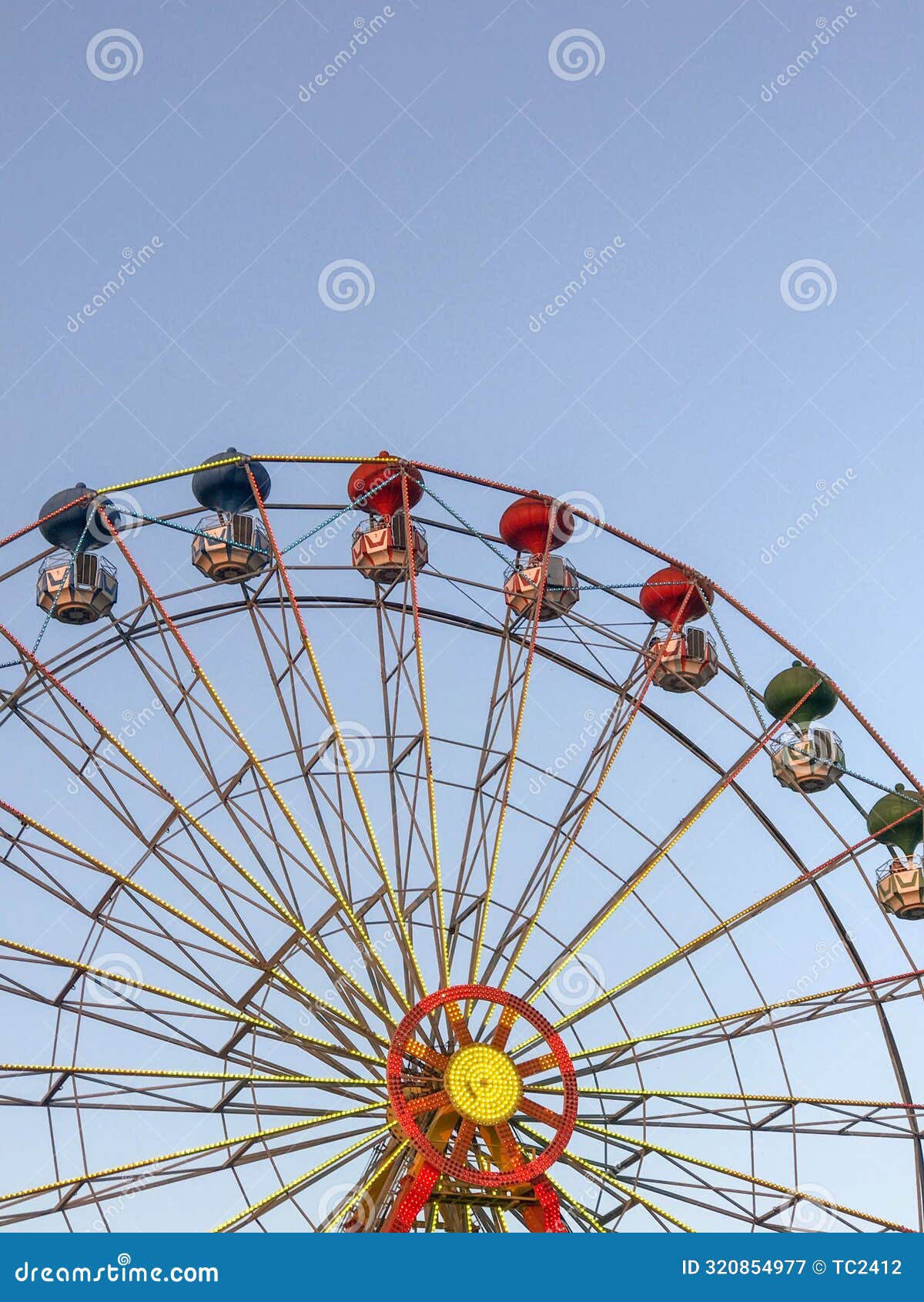 Photo of the Big Wheel in the Amusement Park Stock Image - Image of ...