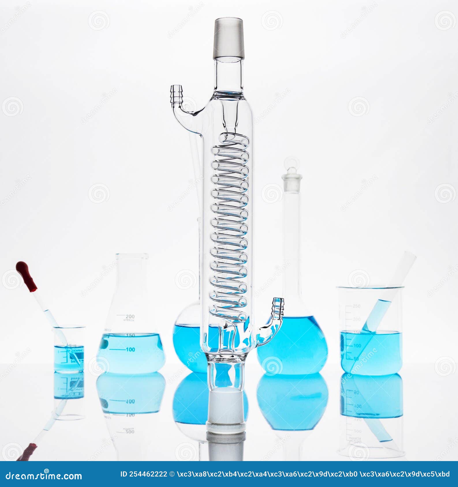 Photo of Biochemistry Glassware Experiment Stock Photo - Image of ...