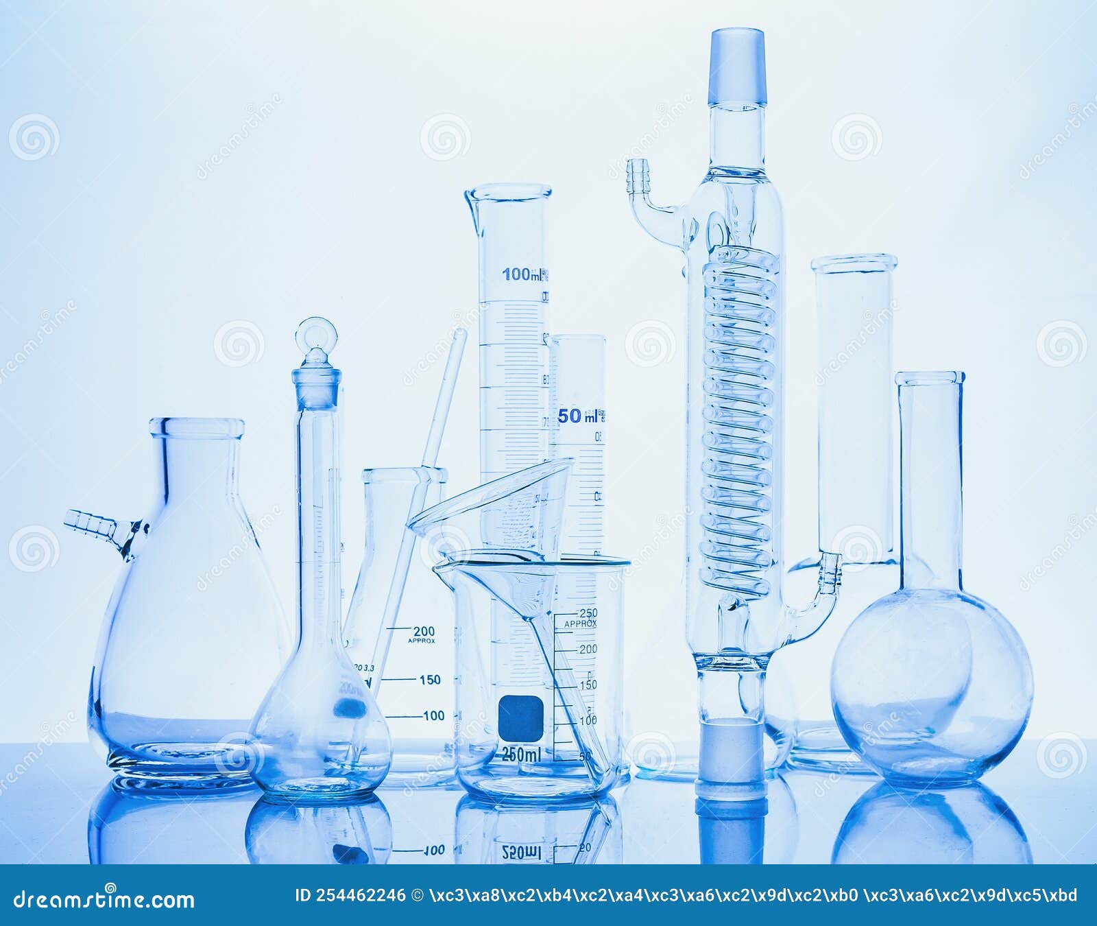 Photo of Biochemistry Glassware Experiment Stock Photo - Image of wine ...