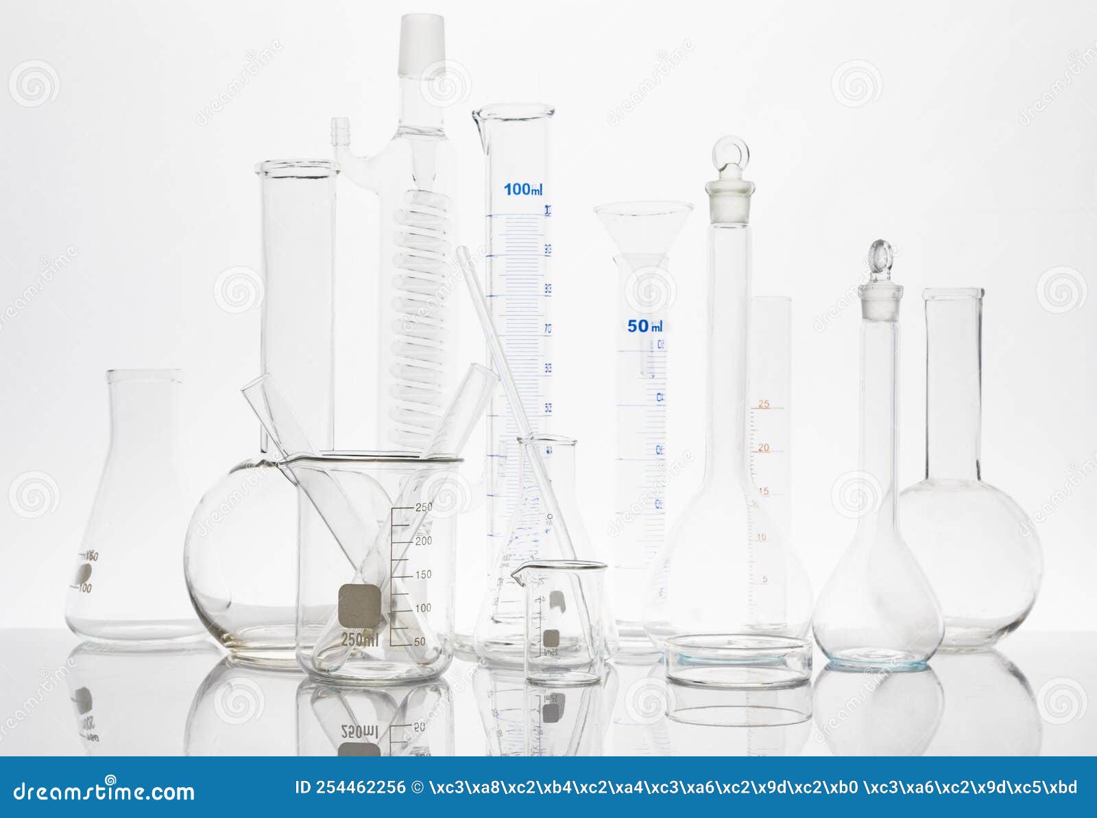 Photo of Biochemistry Glassware Experiment Stock Photo - Image of vase ...