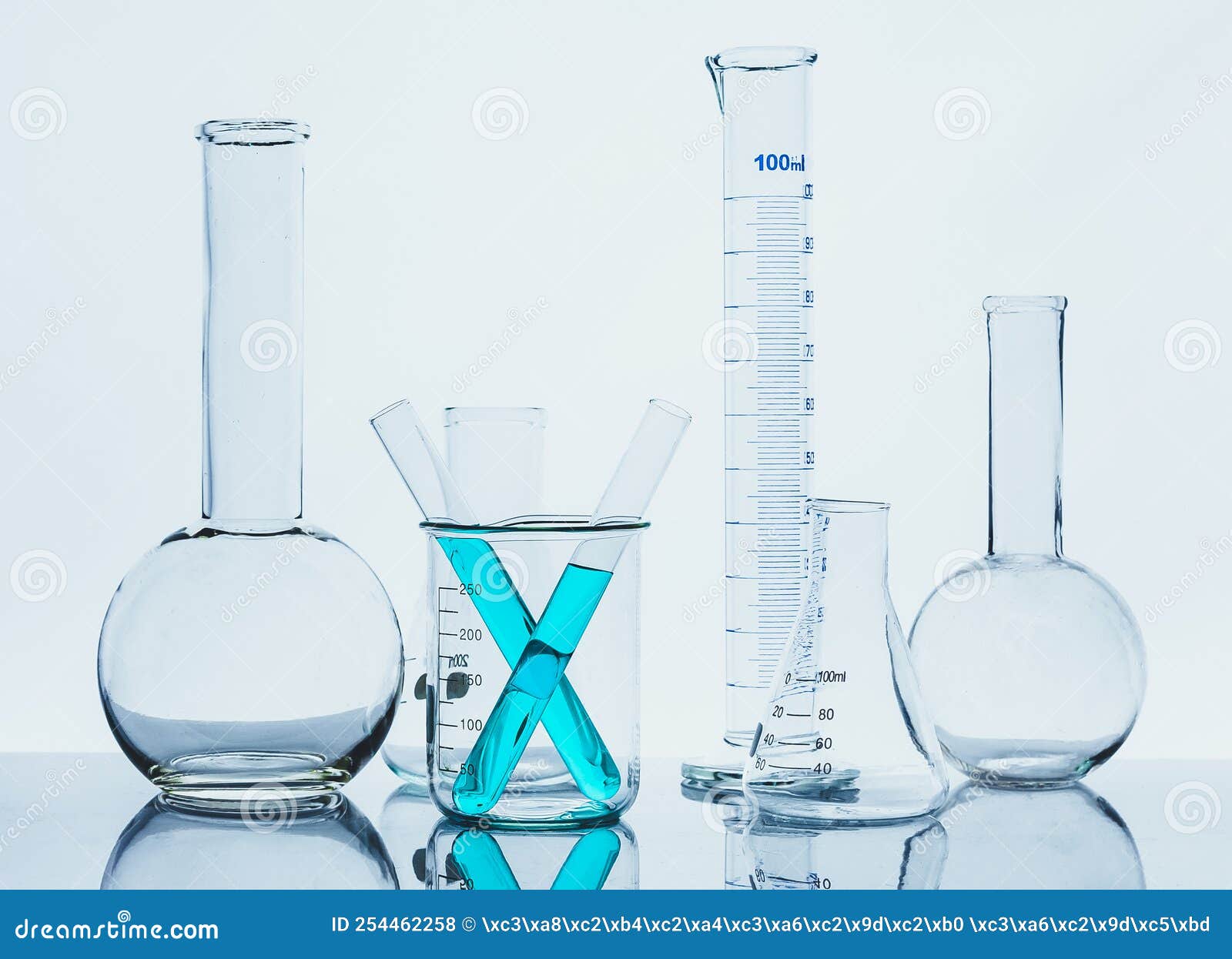 Photo of Biochemistry Glassware Experiment Stock Photo - Image of ...