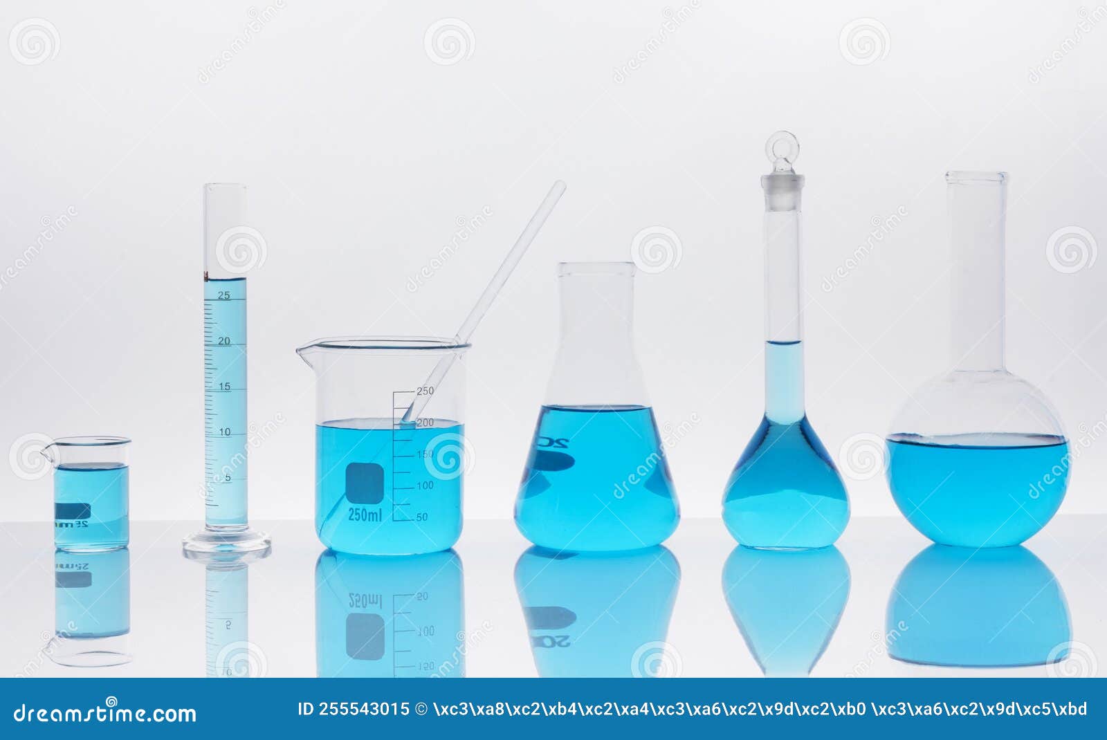 Photo of Biochemistry Glassware Experiment Stock Image - Image of ...