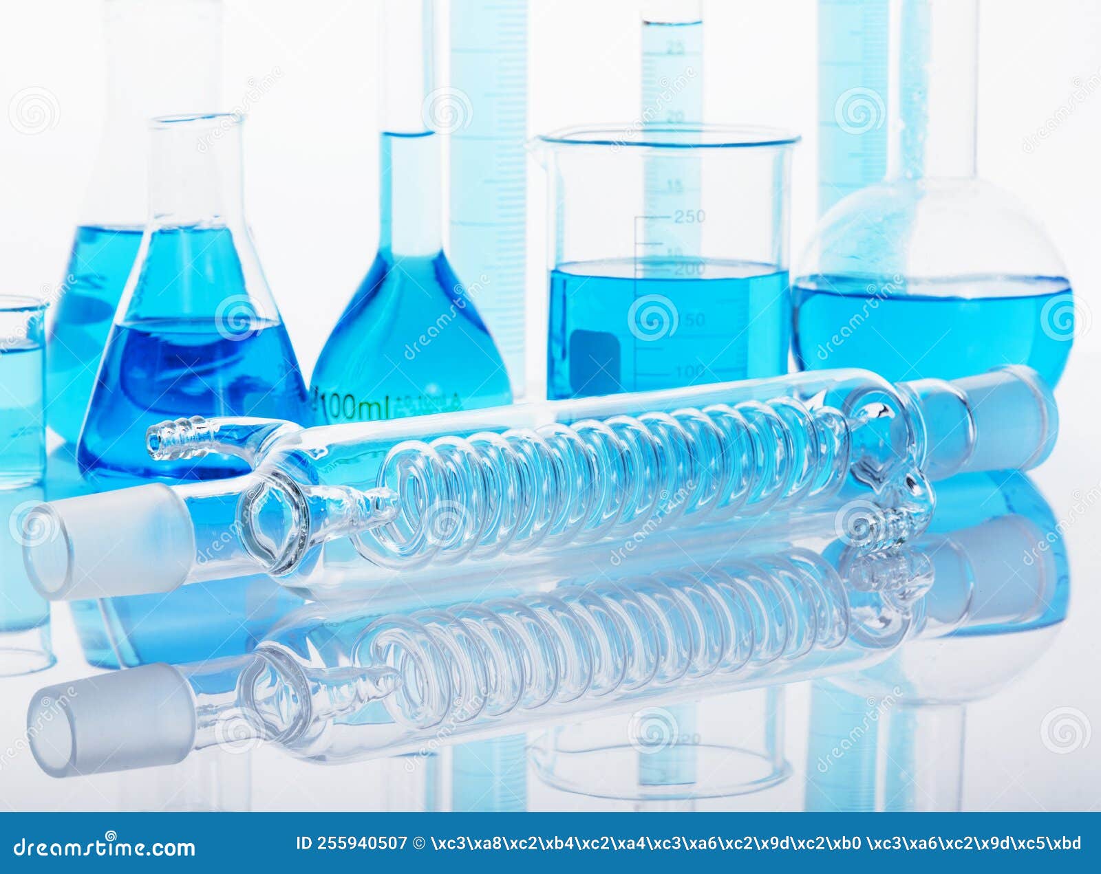 Photo of Biochemistry Glassware Experiment Stock Image - Image of dish ...