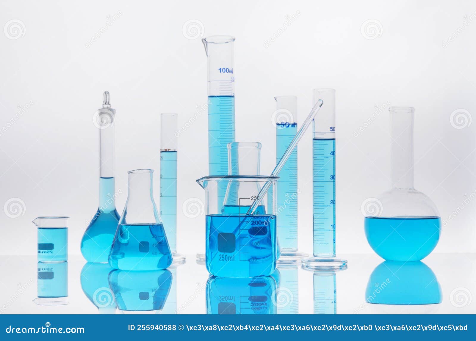 Photo of Biochemistry Glassware Experiment Stock Photo - Image of ...