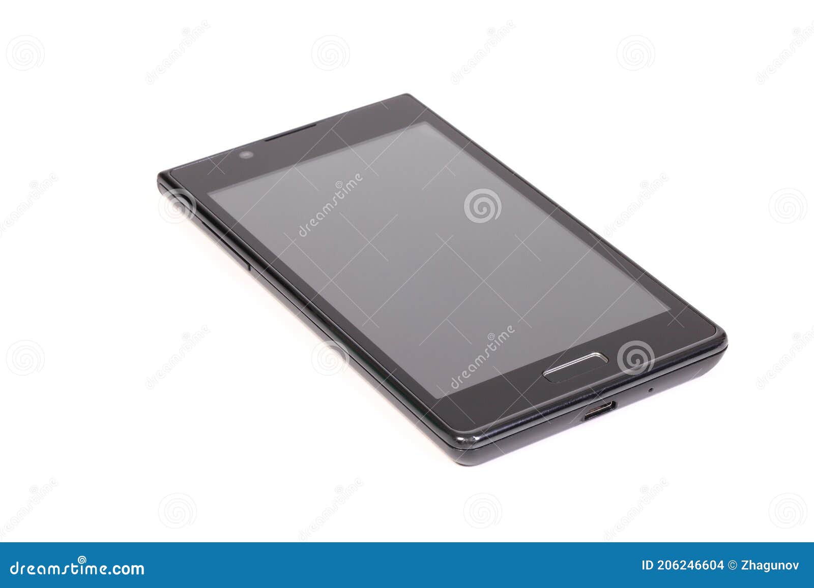 Photo of a Black Mobile Phone Stock Photo - Image of white, screen ...