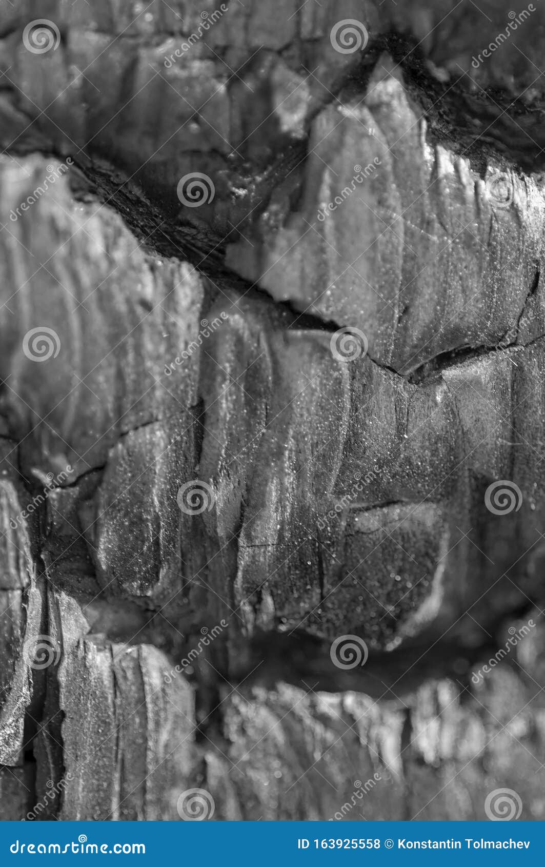 Photo Black White Abstract Background Texture Pattern of Coal in ...