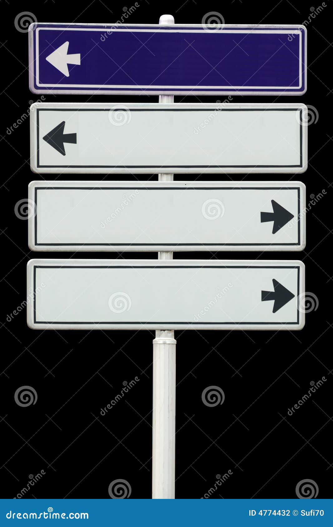 Photo of Blank Sign Board, Isolated Stock Photo - Image of arrow ...