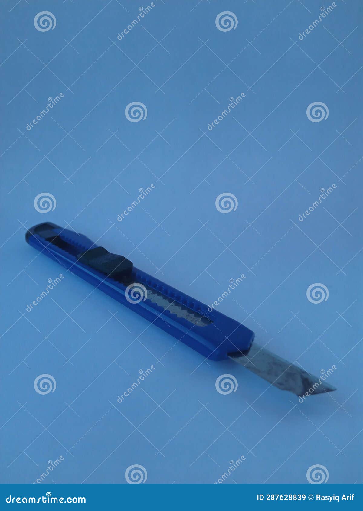 A Photo of a Blue Cutter with the White Background Stock Image - Image ...