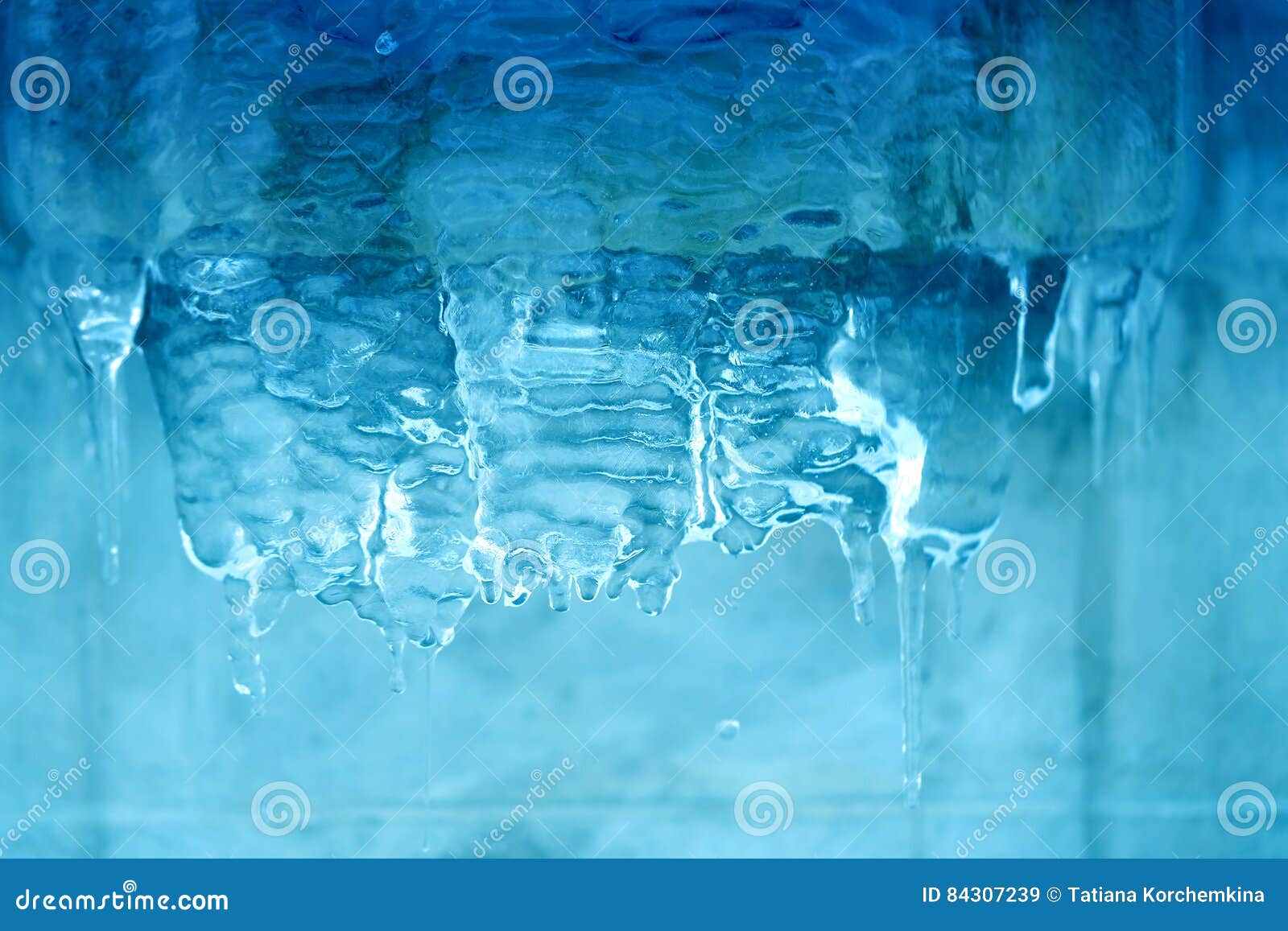 Photo Blue Transparent Icicles Stock Image - Image of arctic, january ...
