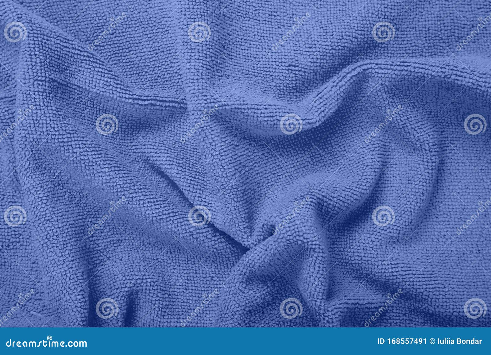 Photo of blue wave fabric stock image. Image of garment - 168557491