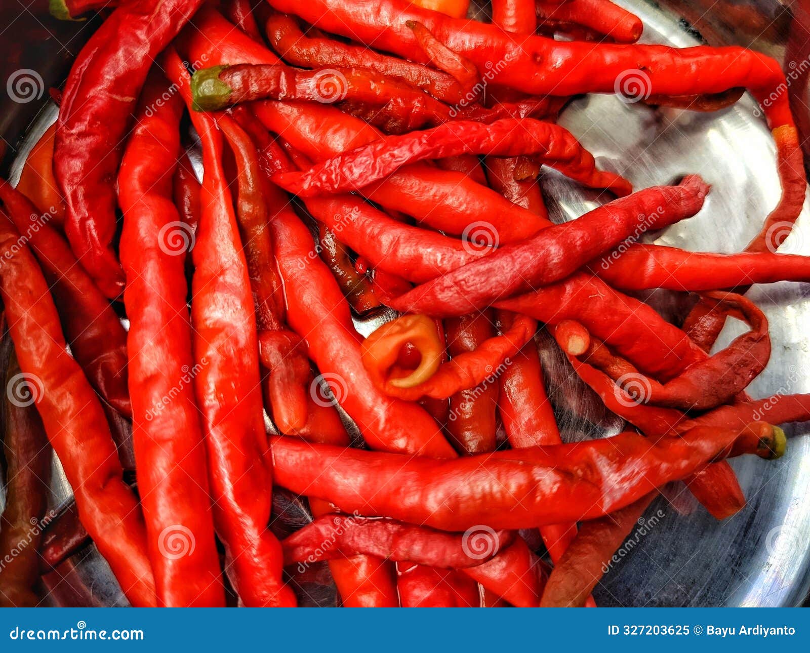 Photo of Boiled Red Chilies in a Container Stock Image - Image of ...