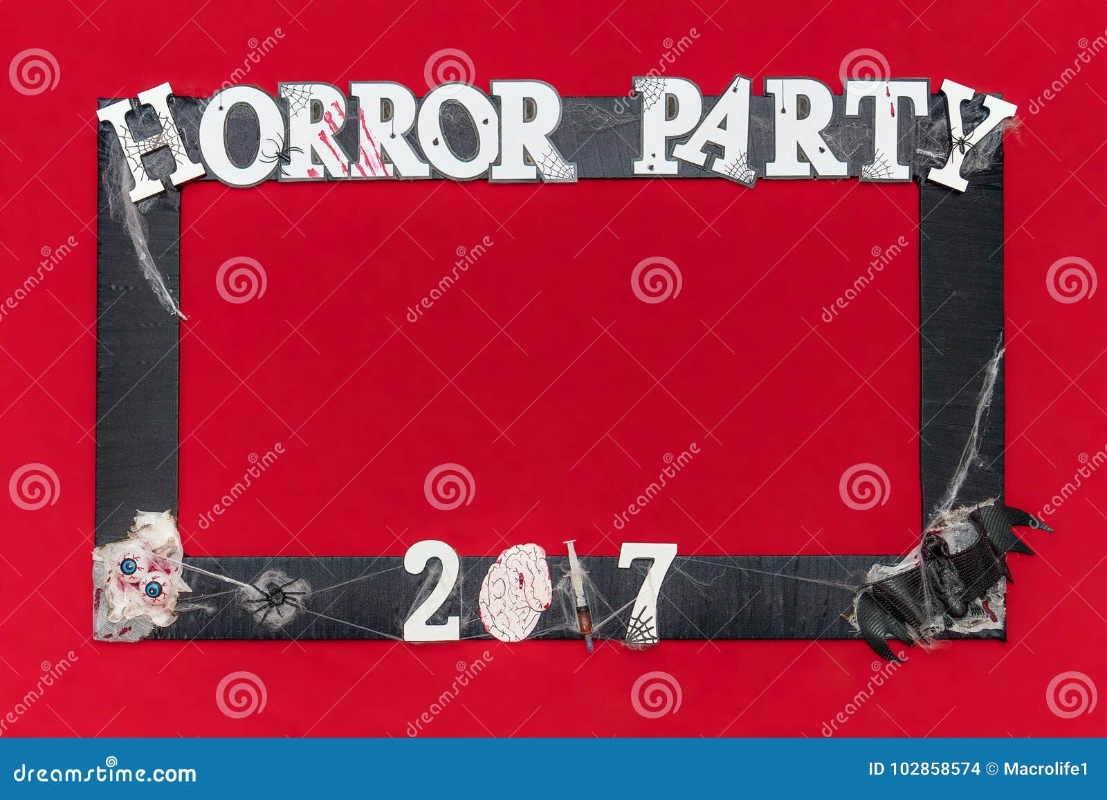 Photo Booth for Horror Party Stock Photo - Image of watercolor, design ...