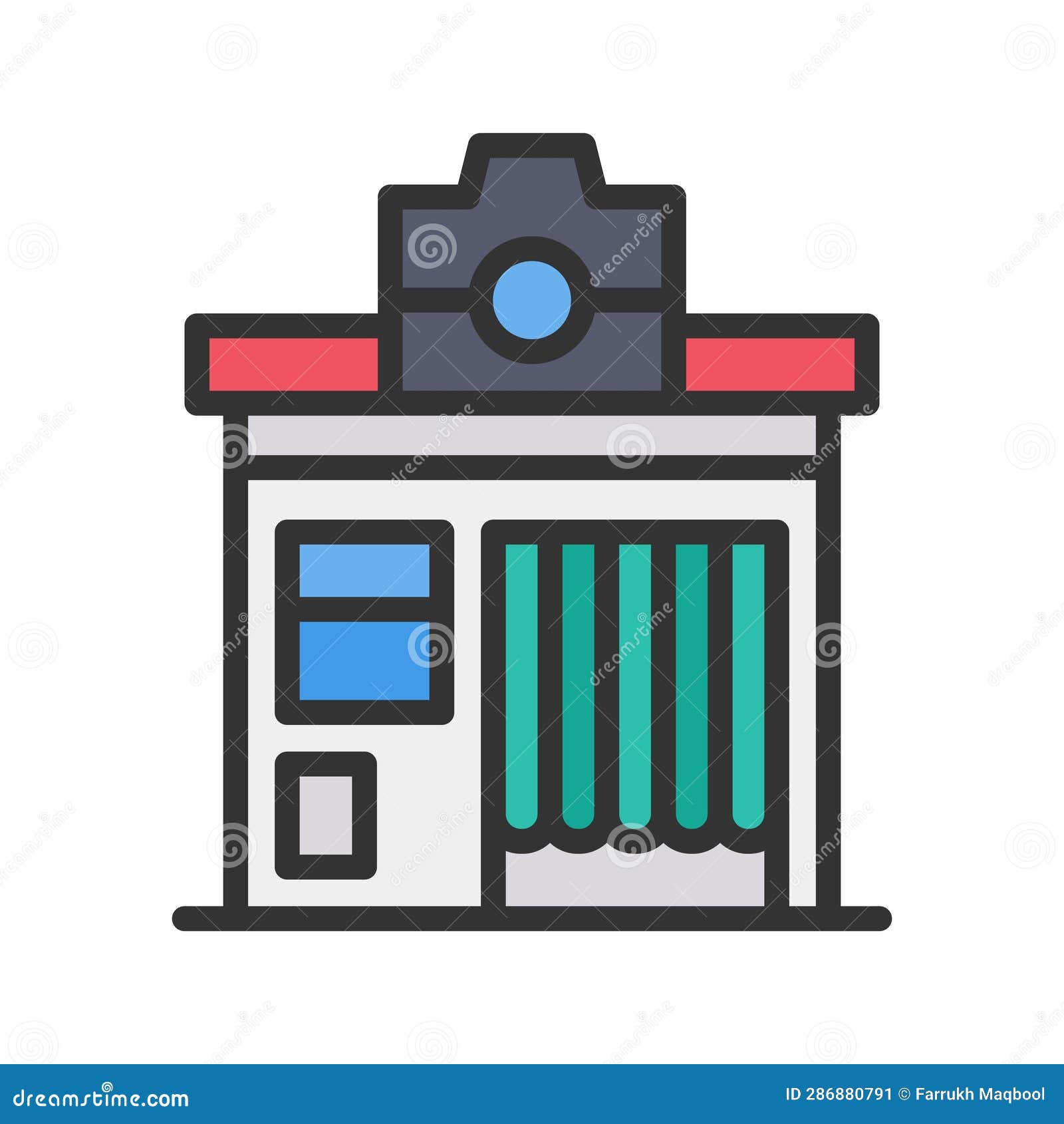 Photo Booth Icon Image. stock vector. Illustration of symbol - 286880791