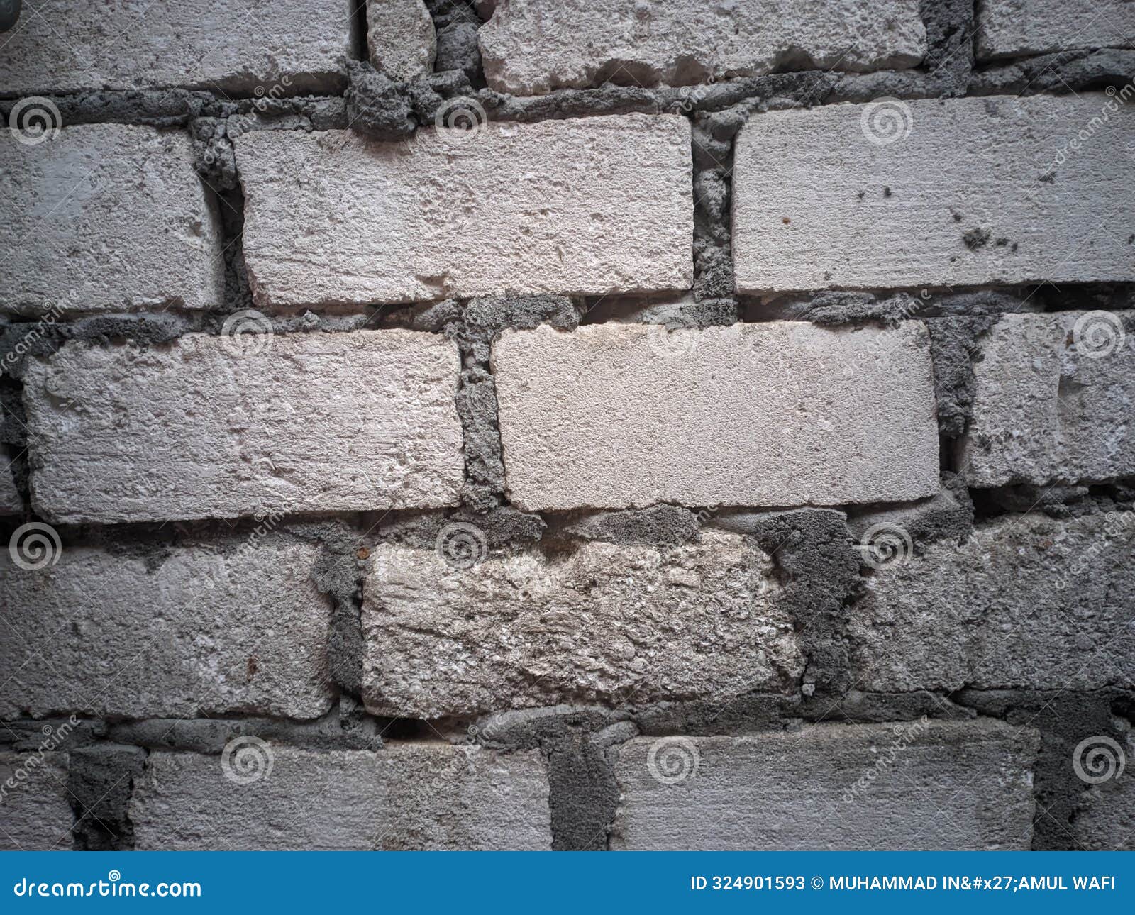 This is a Photo of the Brick Arrangement in a Simple House Construction ...