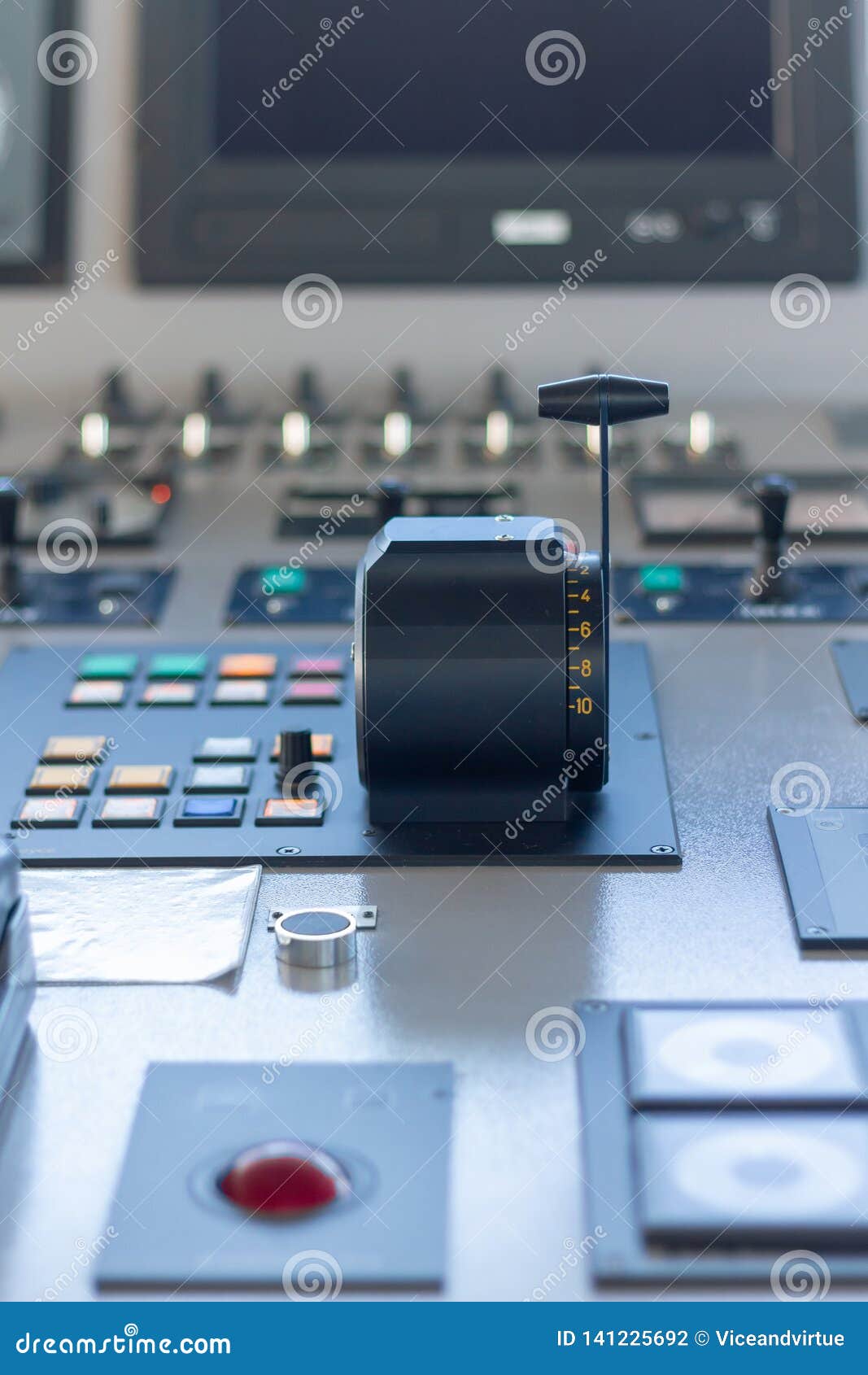 Photo of Bridge Telegraph of Modern Cargo Ship Stock Photo - Image of ...