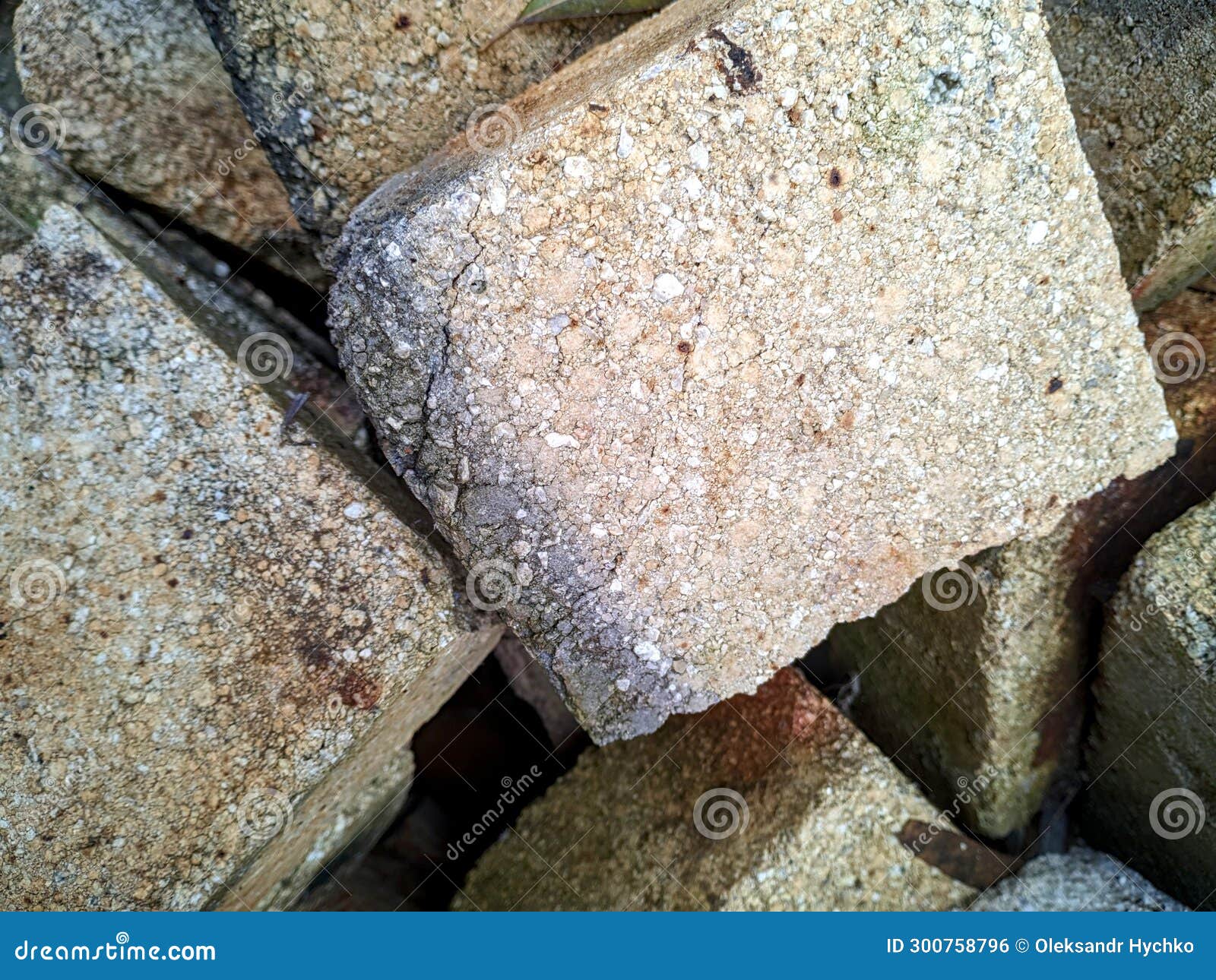 Photo of Broken White Bricks Stock Photo - Image of broken, footpath ...