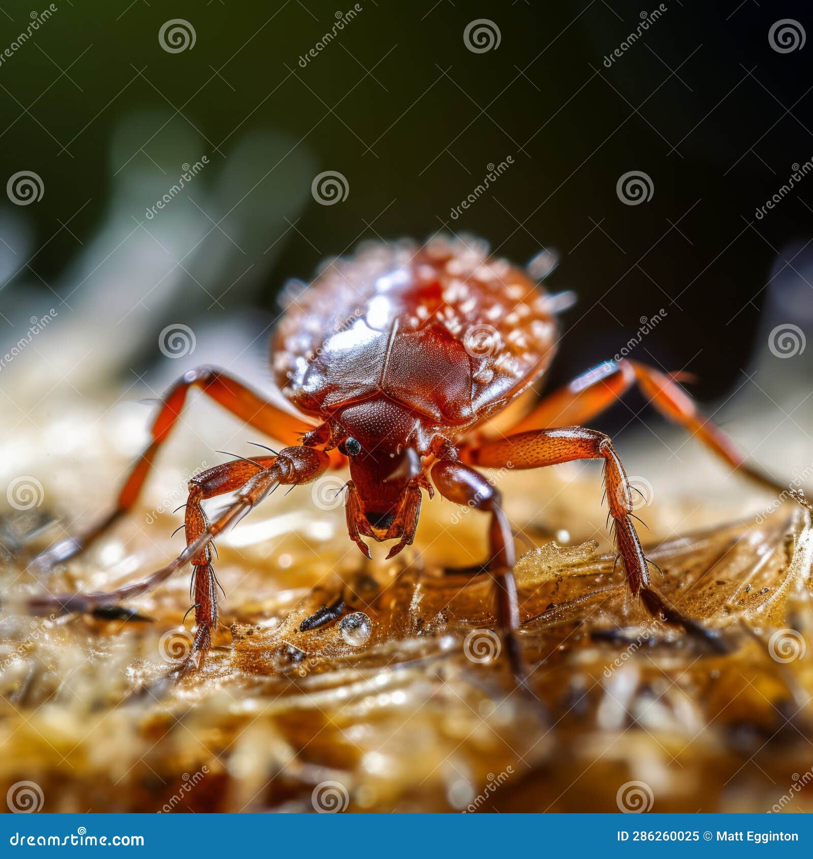 Photo of a Tick on a Leaf Up Close Created with Generative AI ...