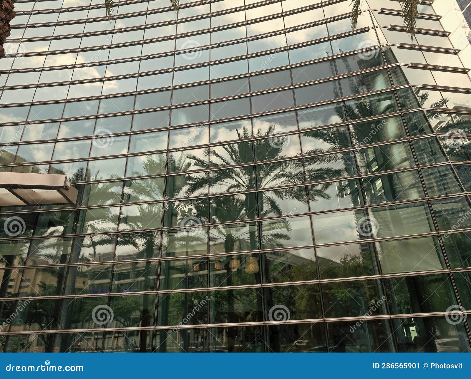 Photo of Building Exterior Background with Reflection. Building ...