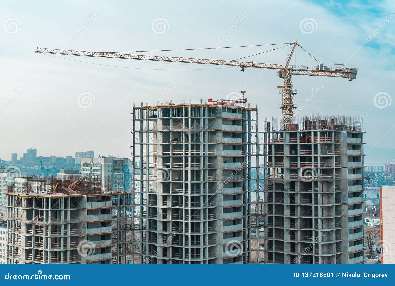 Photo of the Building Under Construction Stock Image - Image of facade ...