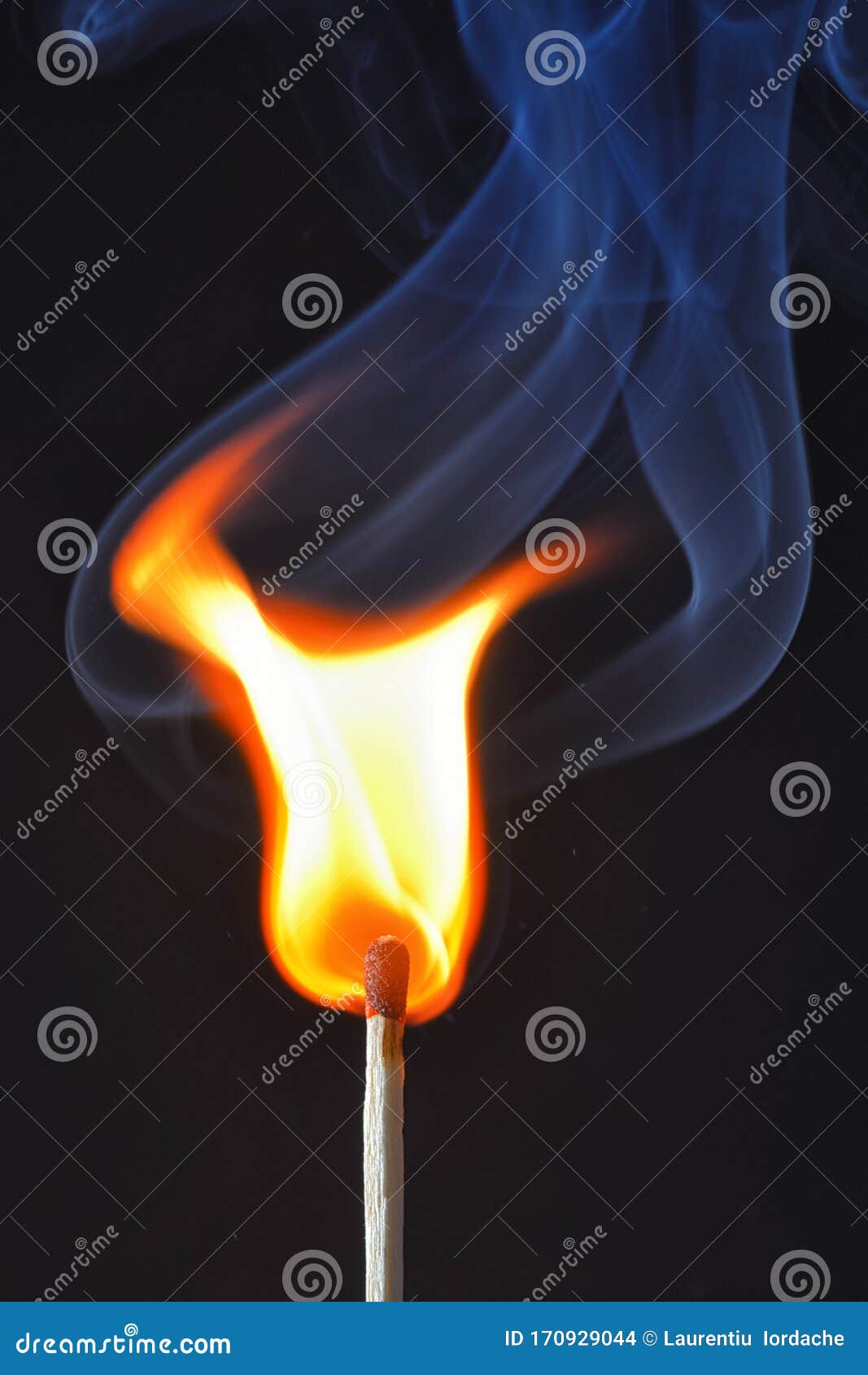 Photo of Burning Matches on Black Background Stock Photo - Image of ...