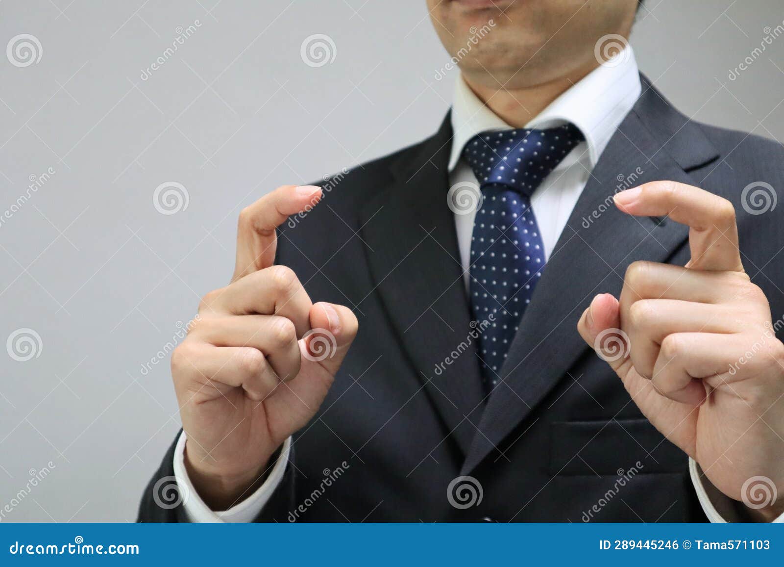 Businessman Using Sign Language Stock Photo - Image of communication ...