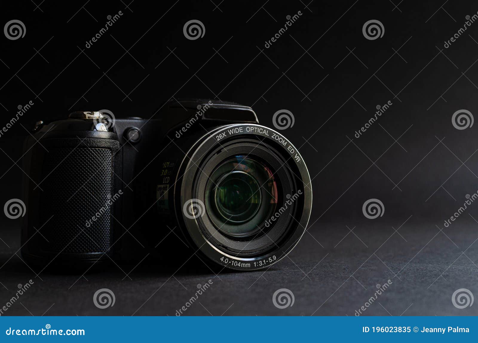 Photo Camera in Dark Backgrond Stock Image - Image of background ...