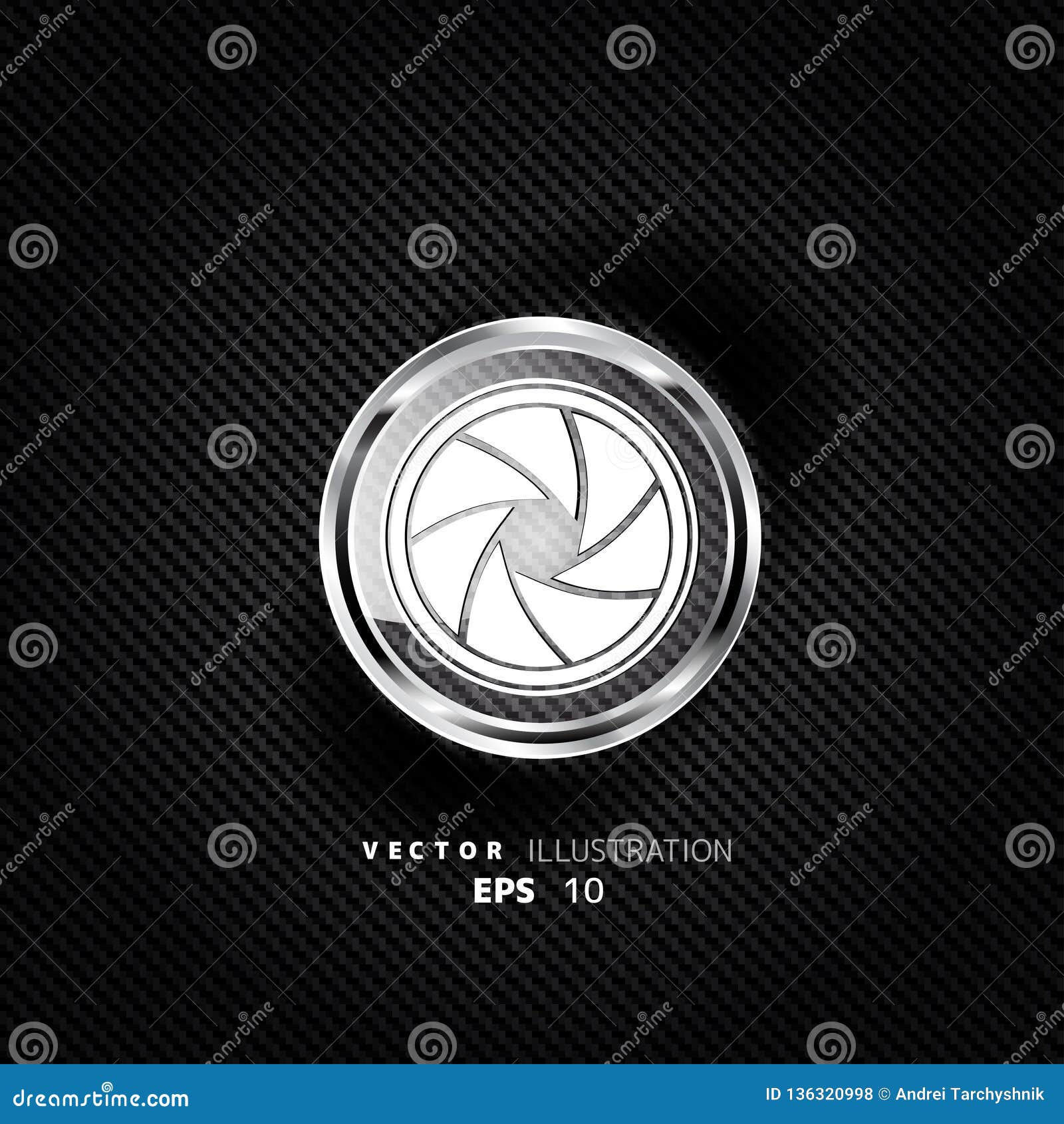 Photo Camera Diaphragm Vector Icon. Stock Vector - Illustration of ...