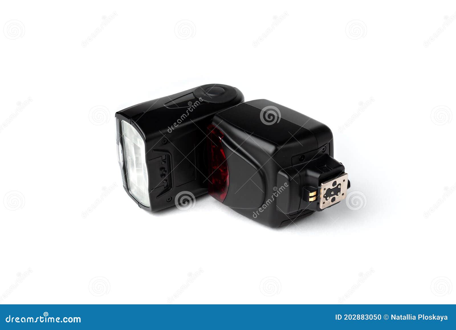 Photo Camera Flash Isolated on White Background Stock Photo - Image of ...