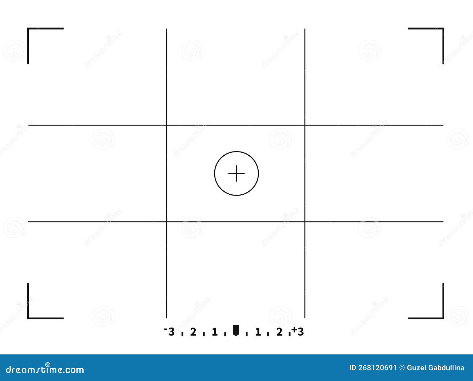 Photo Camera Focusing Frame Viewfinder Template. Modern Digital Display ...