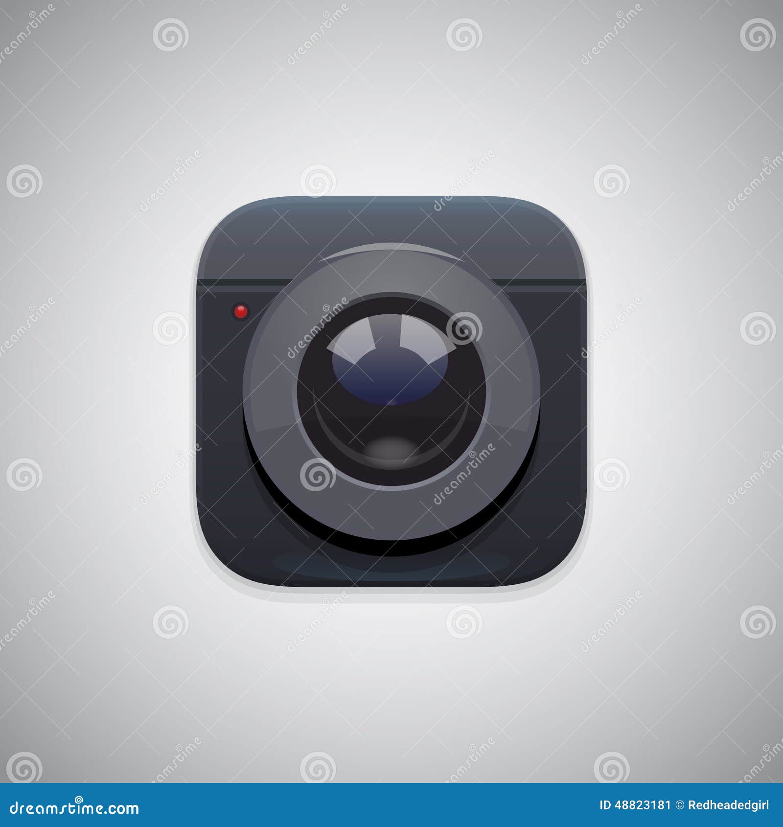 Photo Camera Icon stock vector. Illustration of button - 48823181