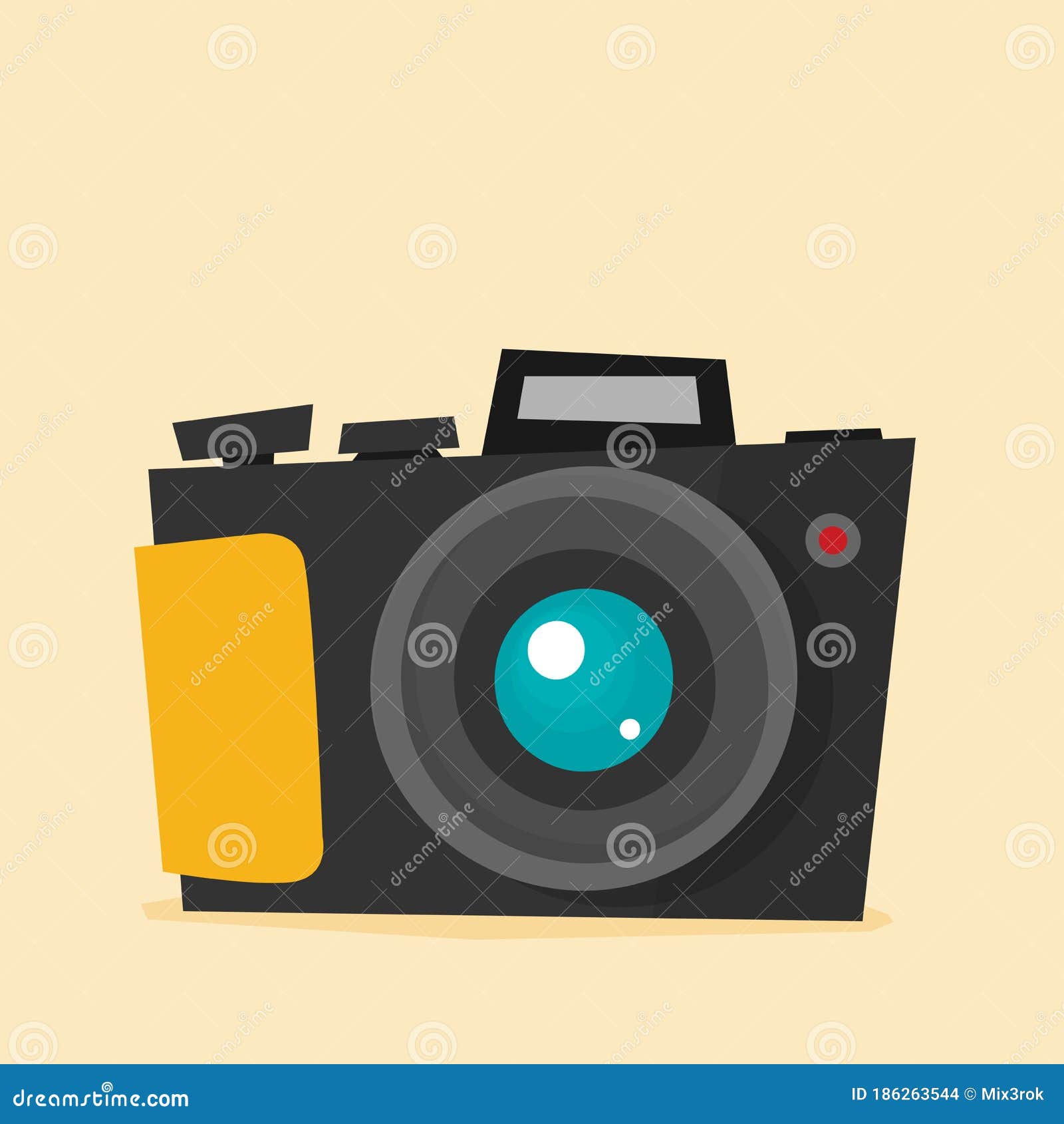 Photo Camera Icon, Modern Minimal Flat Design Style, Vector ...