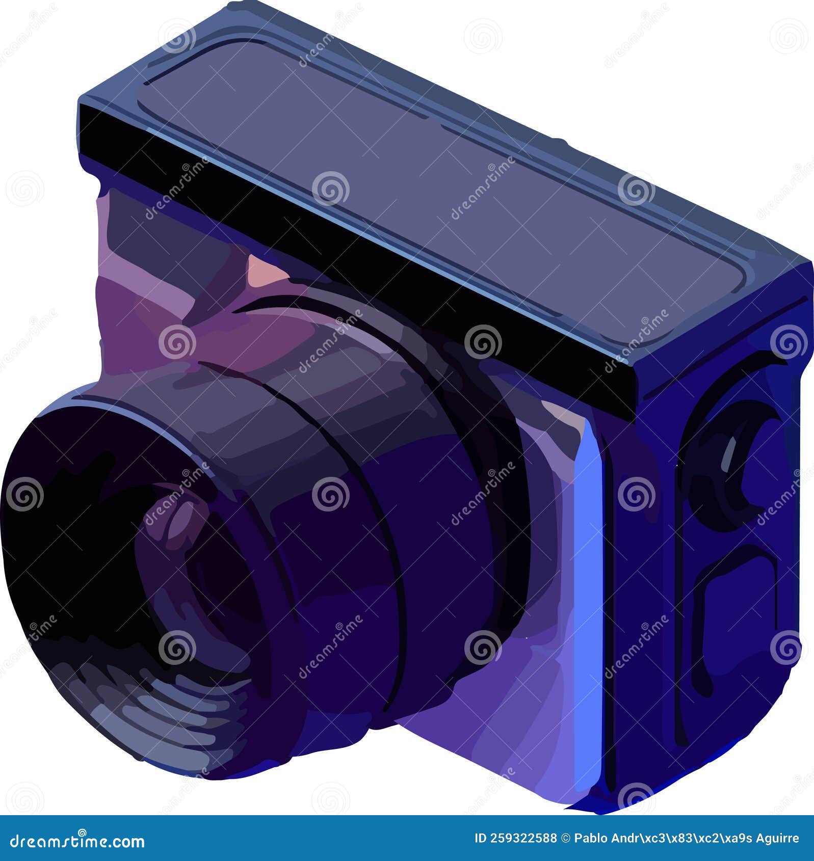 Photo Camera. Isolated Camera. Isometric Camera. Vector Photo Camera ...