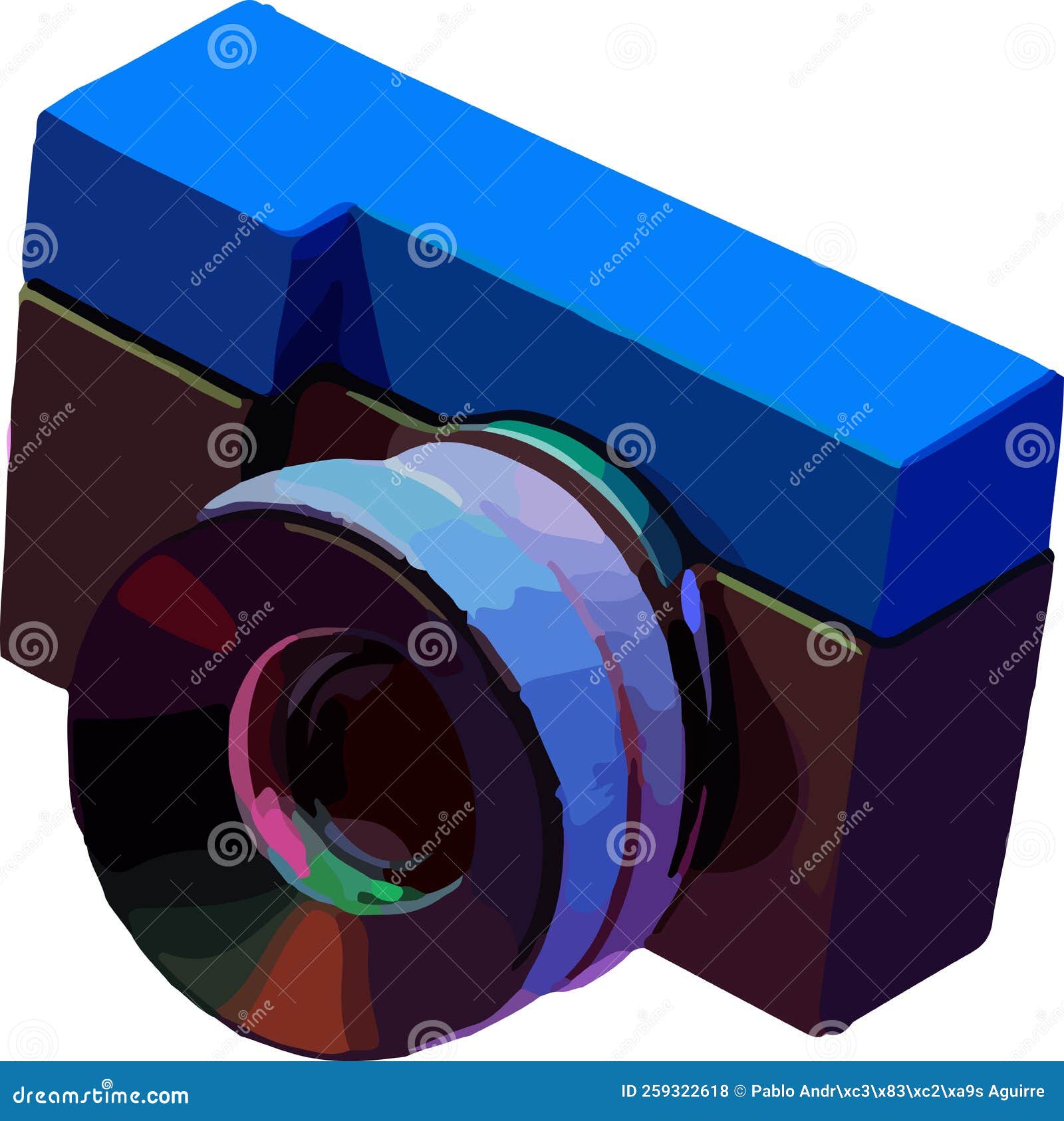Photo Camera. Isolated Camera. Isometric Camera. Vector Photo Camera ...