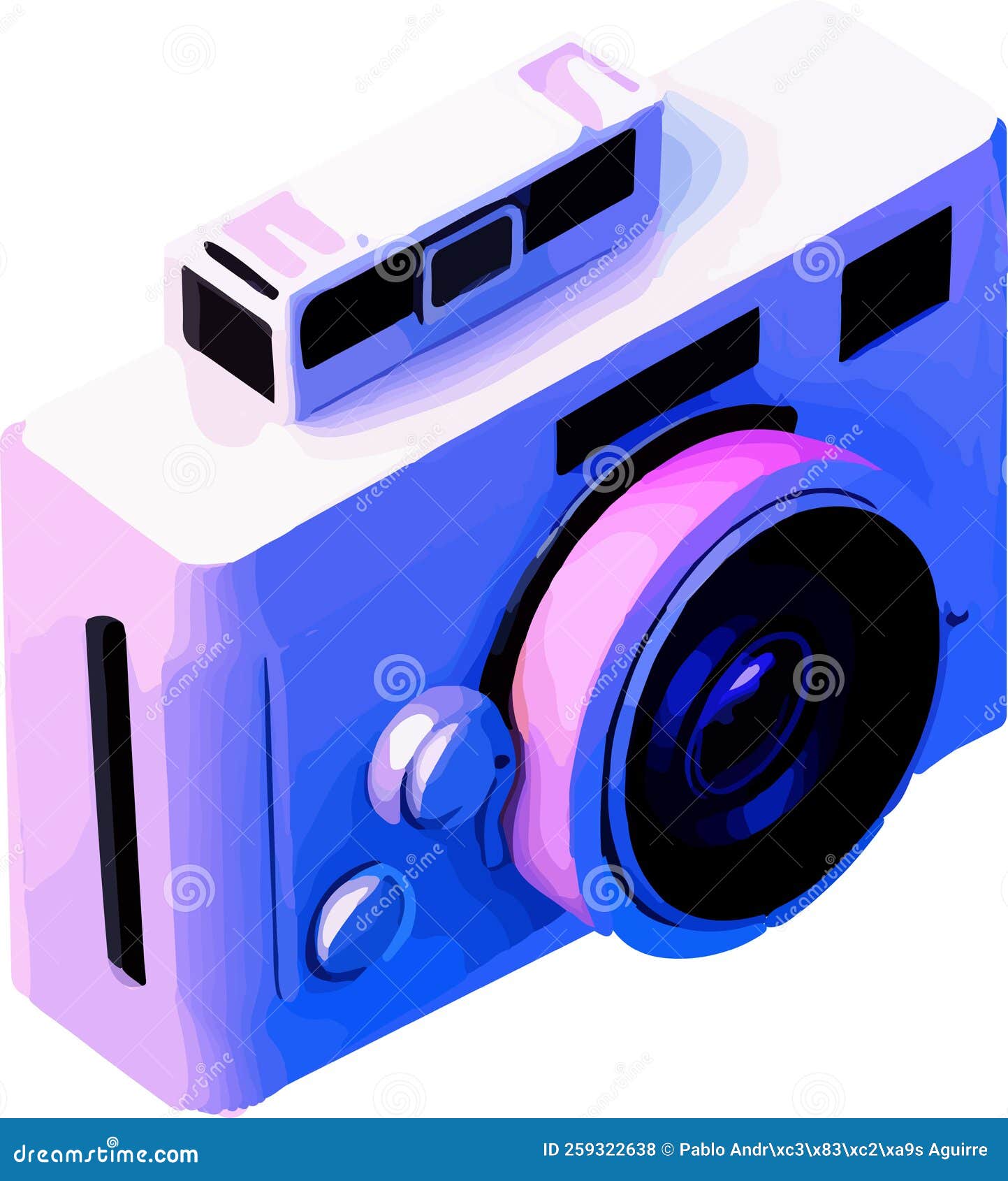 Photo Camera. Isolated Camera. Isometric Camera. Vector Photo Camera ...
