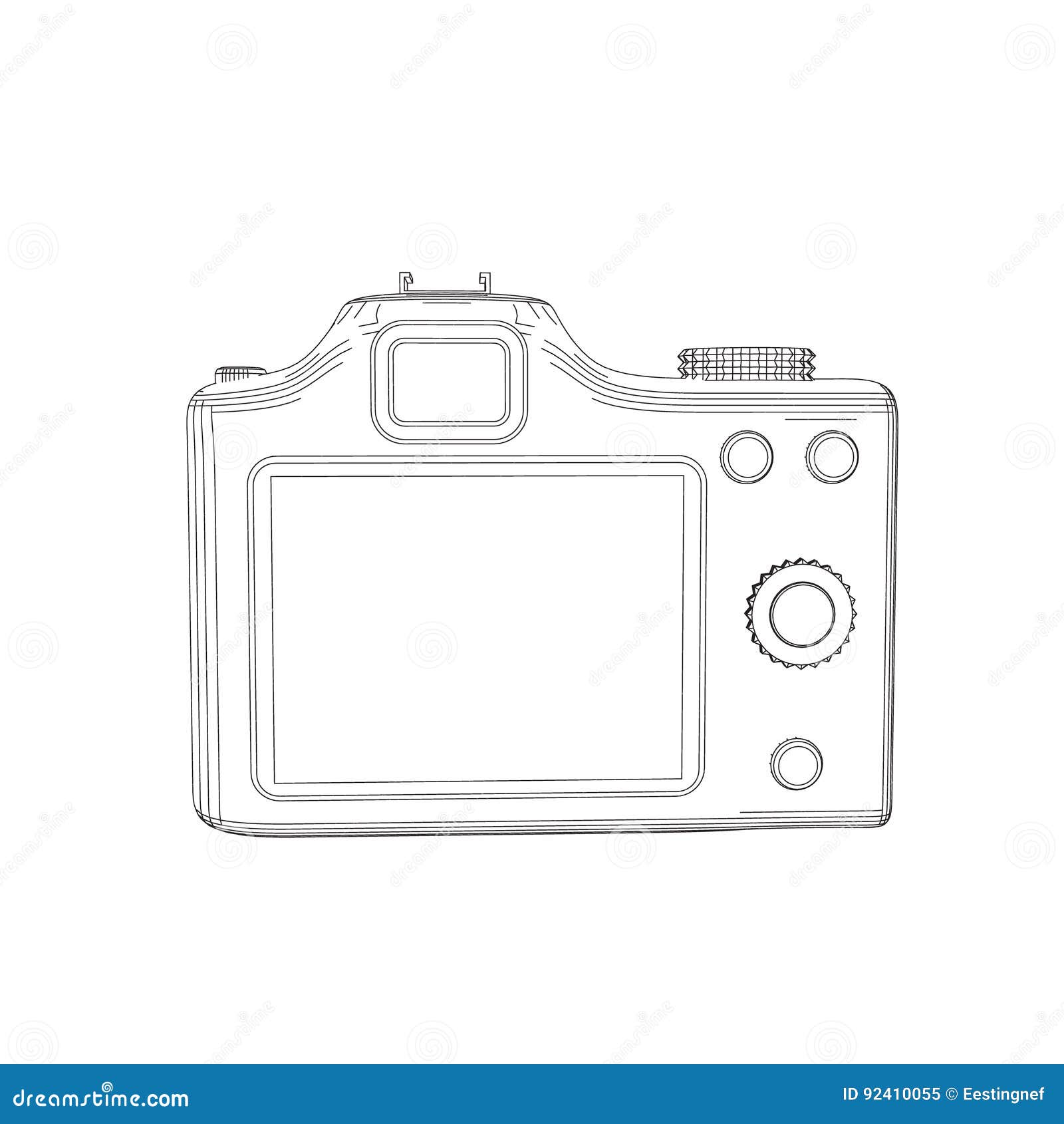 Camera Back View Vector